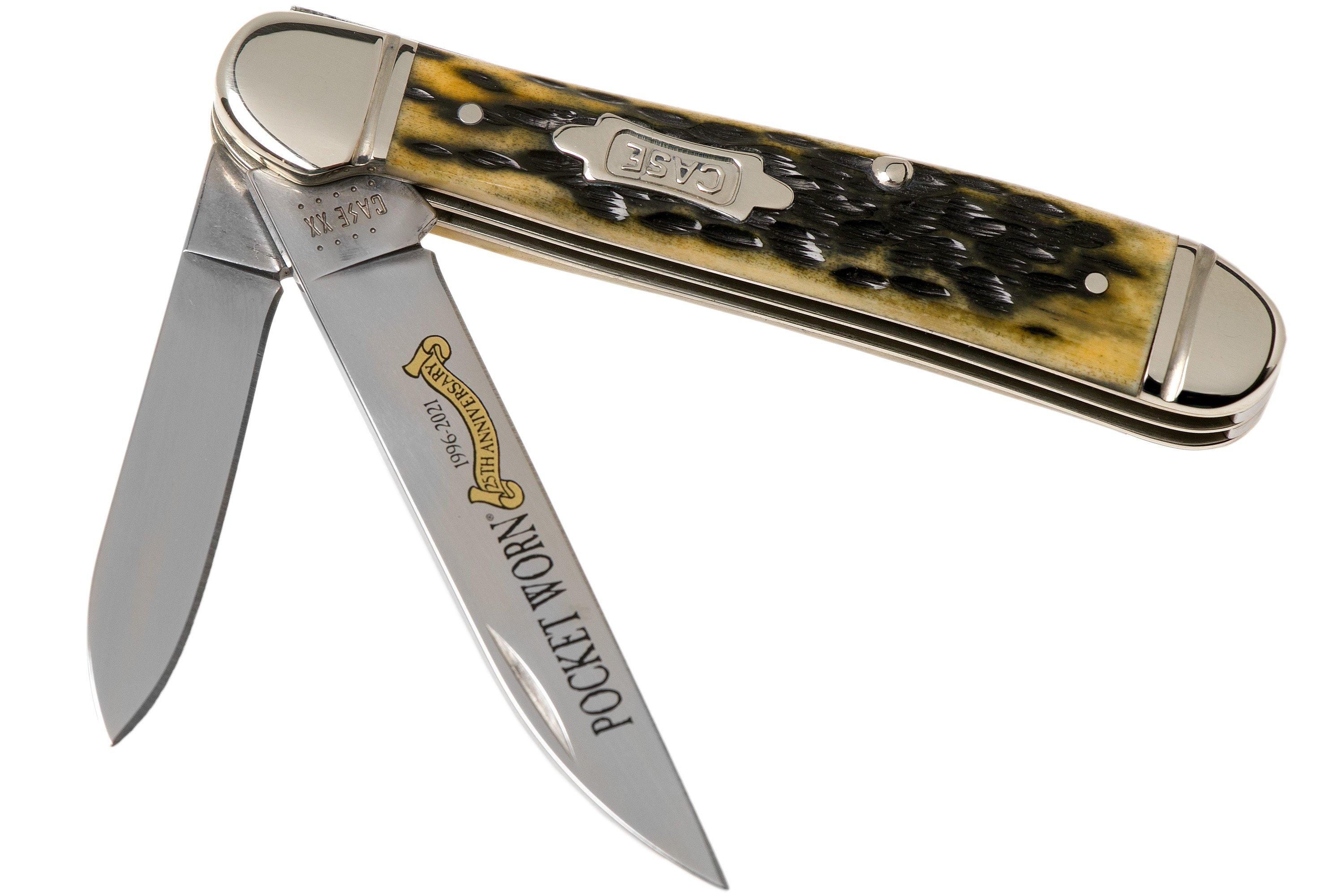 Case Copperhead Pocket Worn Olive Green Bone, Peach Seed, 38192, 6249 ...