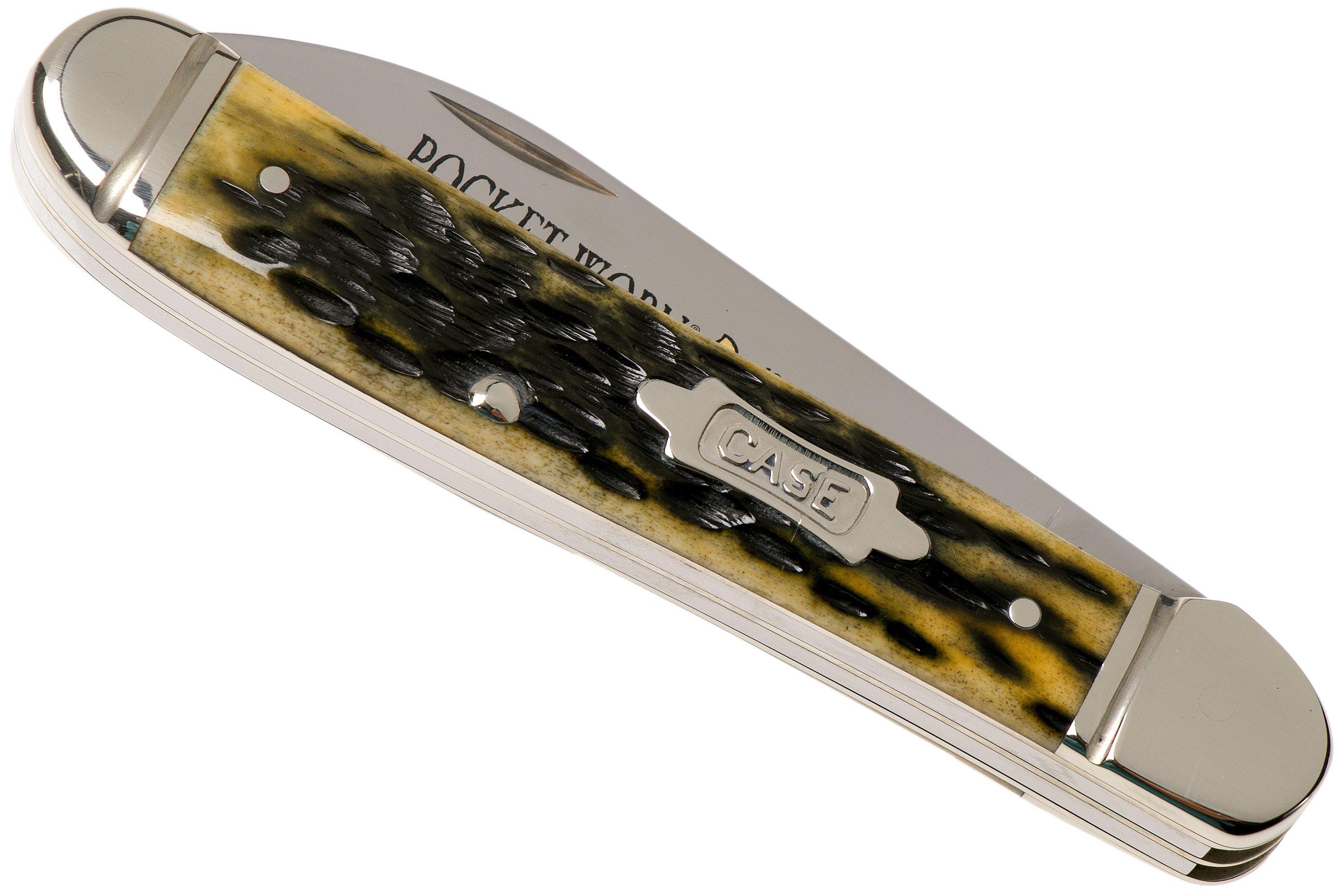 Case Copperhead Pocket Worn Olive Green Bone, Peach Seed, 38192, 6249 ...