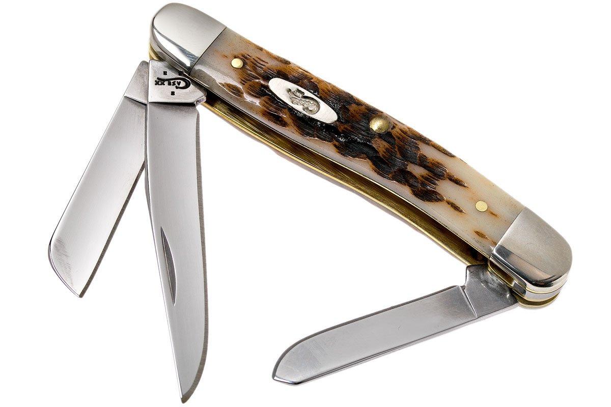 Case Medium Stockman Amber Jigged Bone, 00042, 6318 SS pocket knife ...