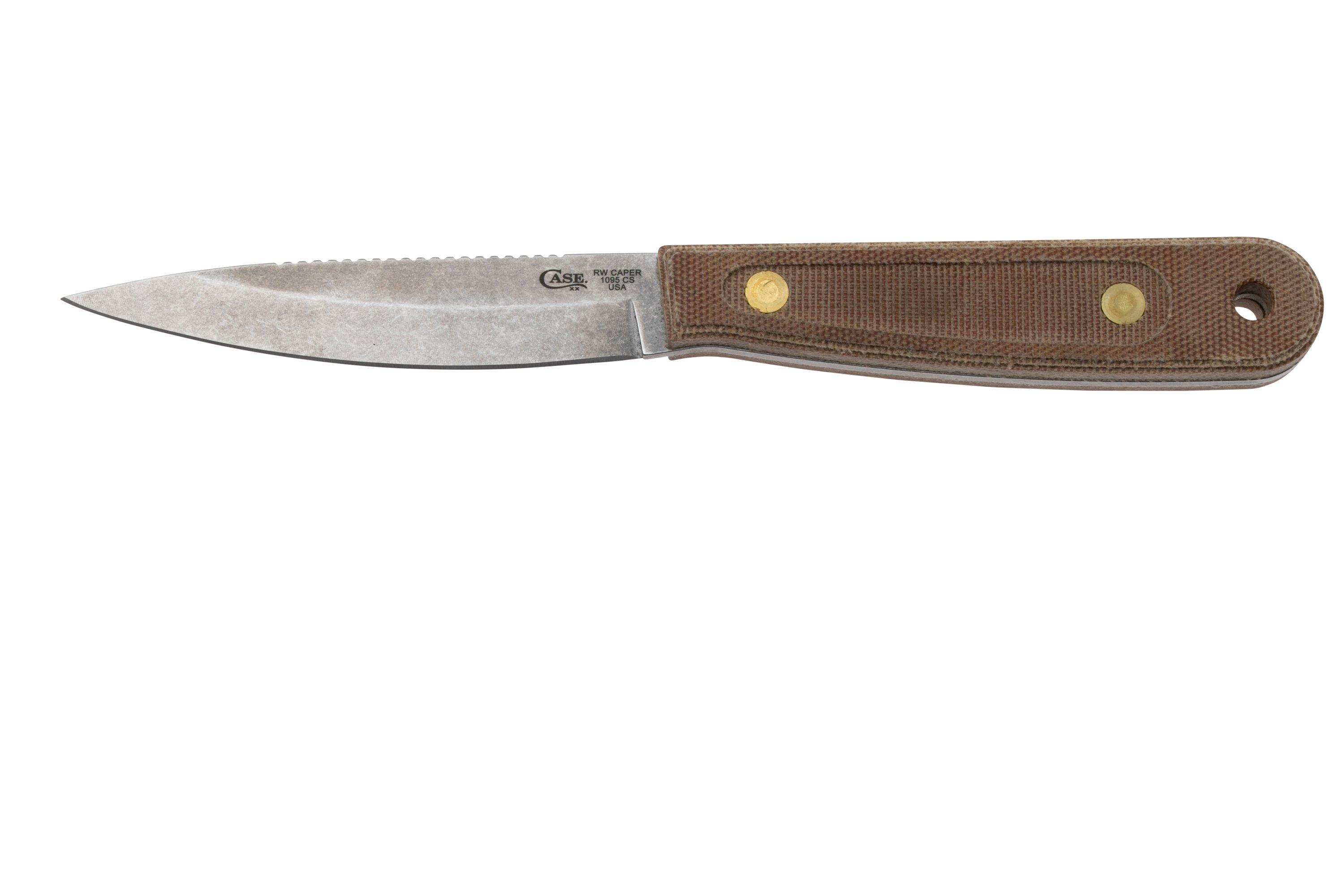 Case Roland Welker Caper RW 50629 Smooth Natural Micarta 1095 CS ...