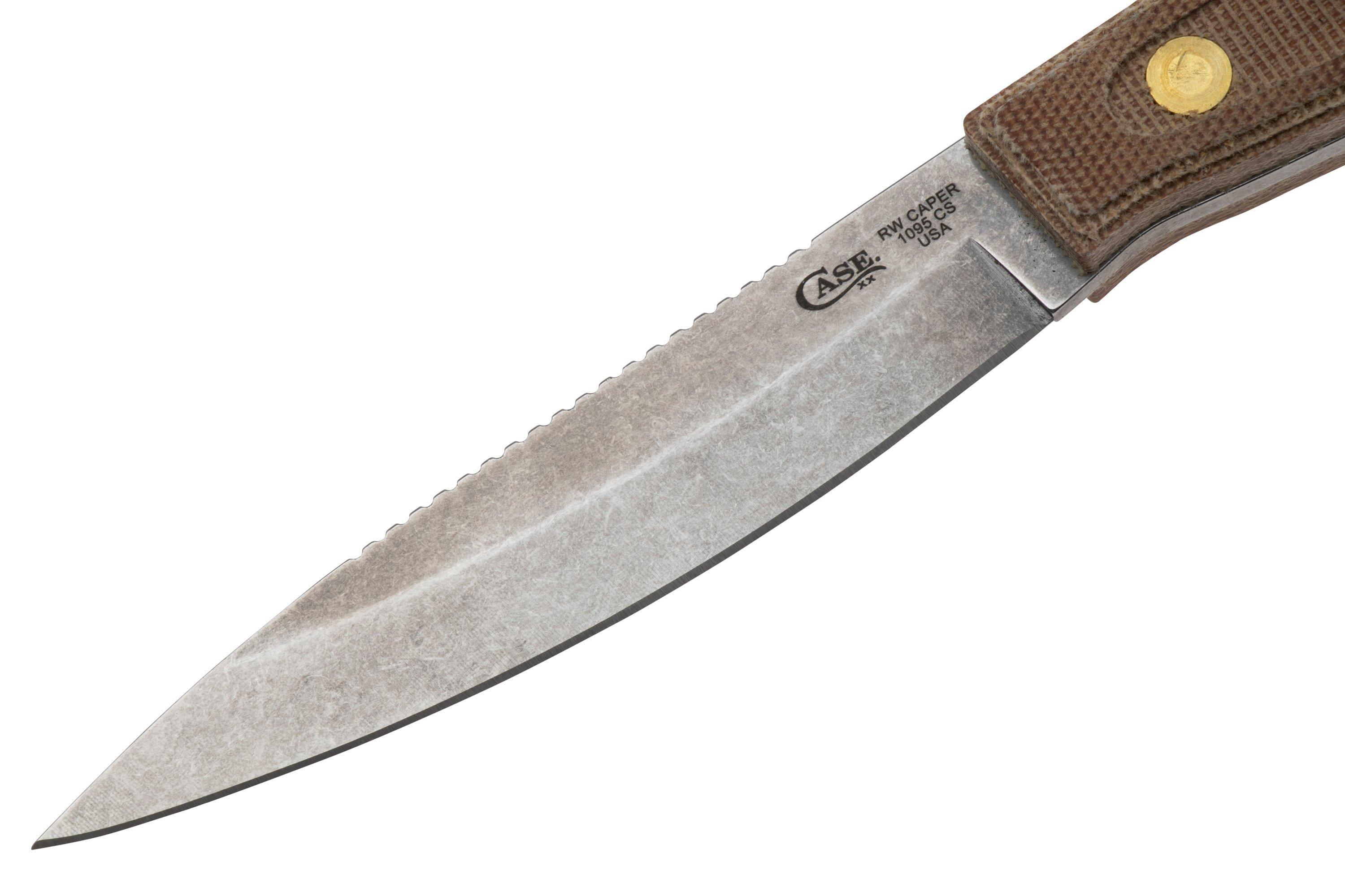 Case Roland Welker Caper RW 50629 Smooth Natural Micarta 1095 CS ...