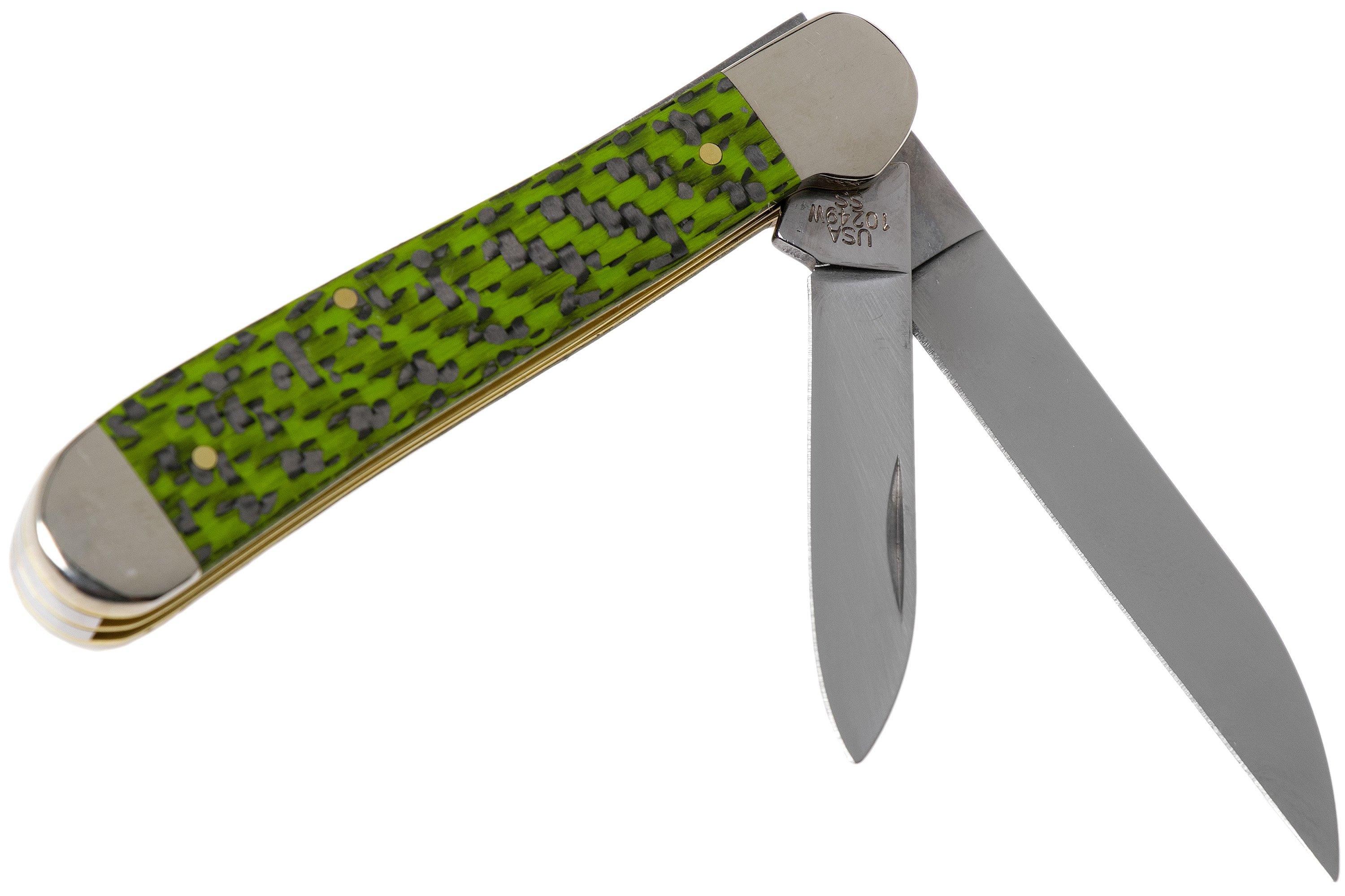 Case Copperhead Green & Black Carbon Fibre-G10 Weave Smooth, 50713 ...