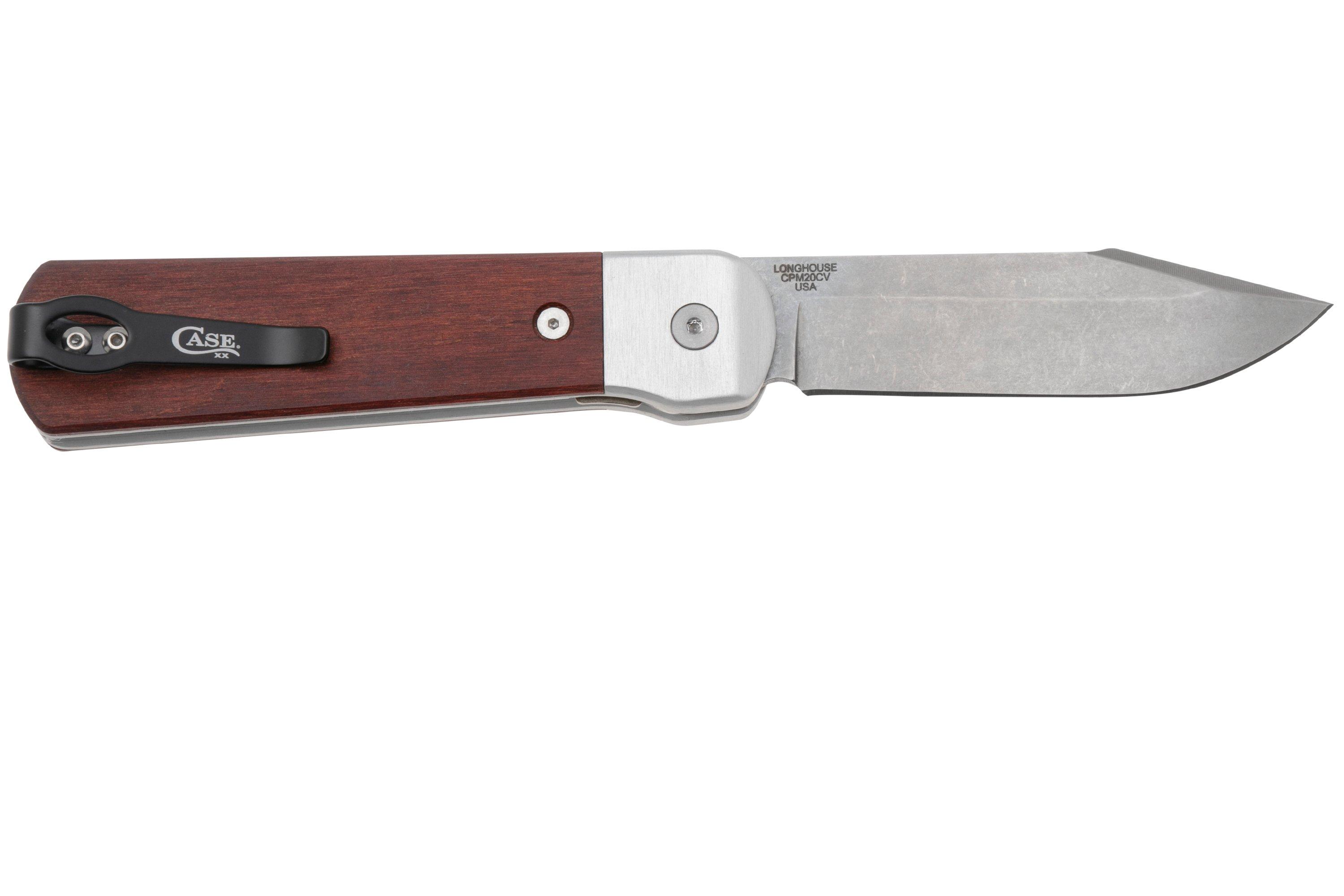 Case Longhouse 50909 Stonewashed CPM 20CV Rosewood, pocket knife ...