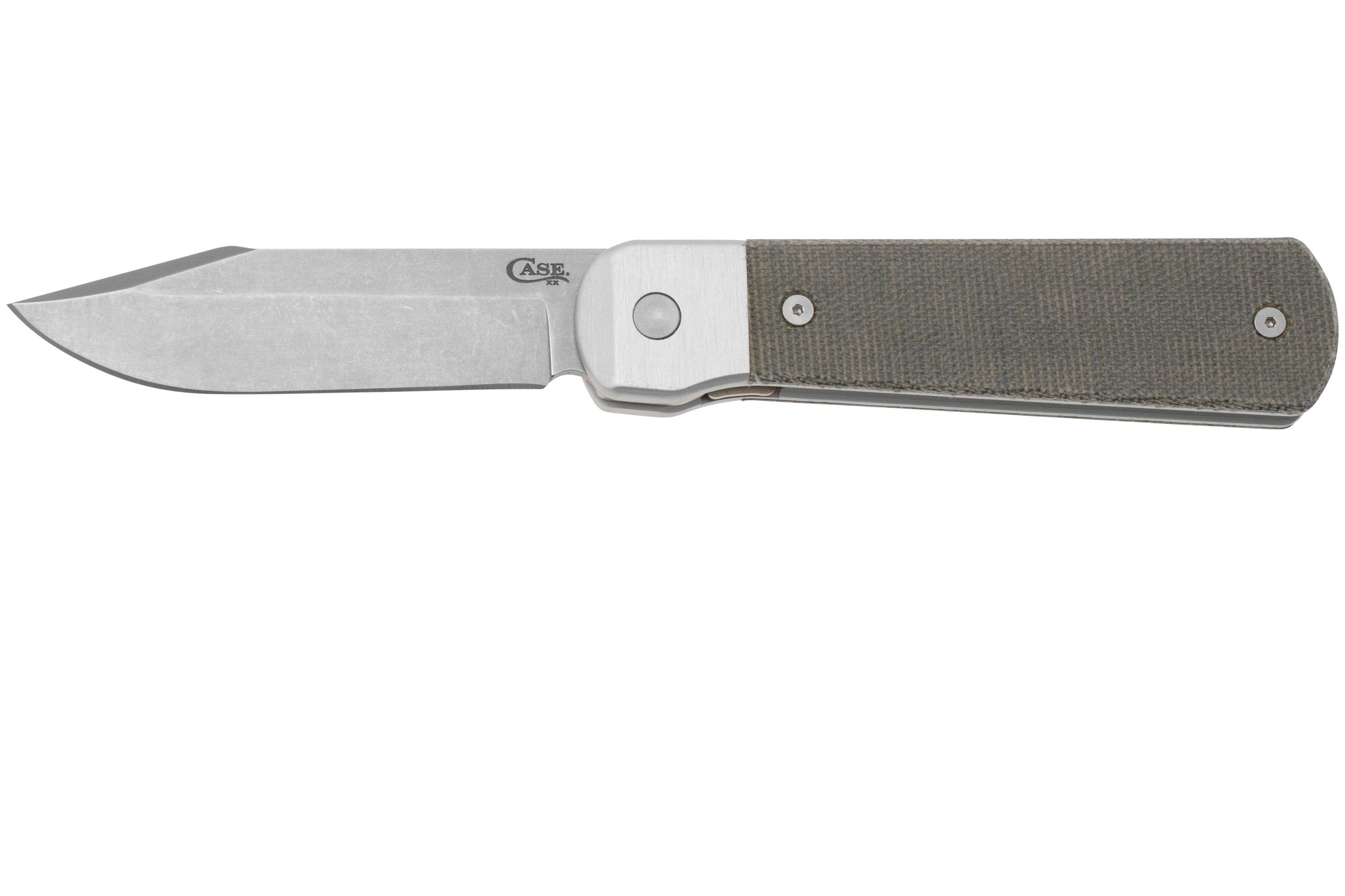 Case Longhouse 50911 Stonewashed CPM 20CV Green Micarta, coltello da ...