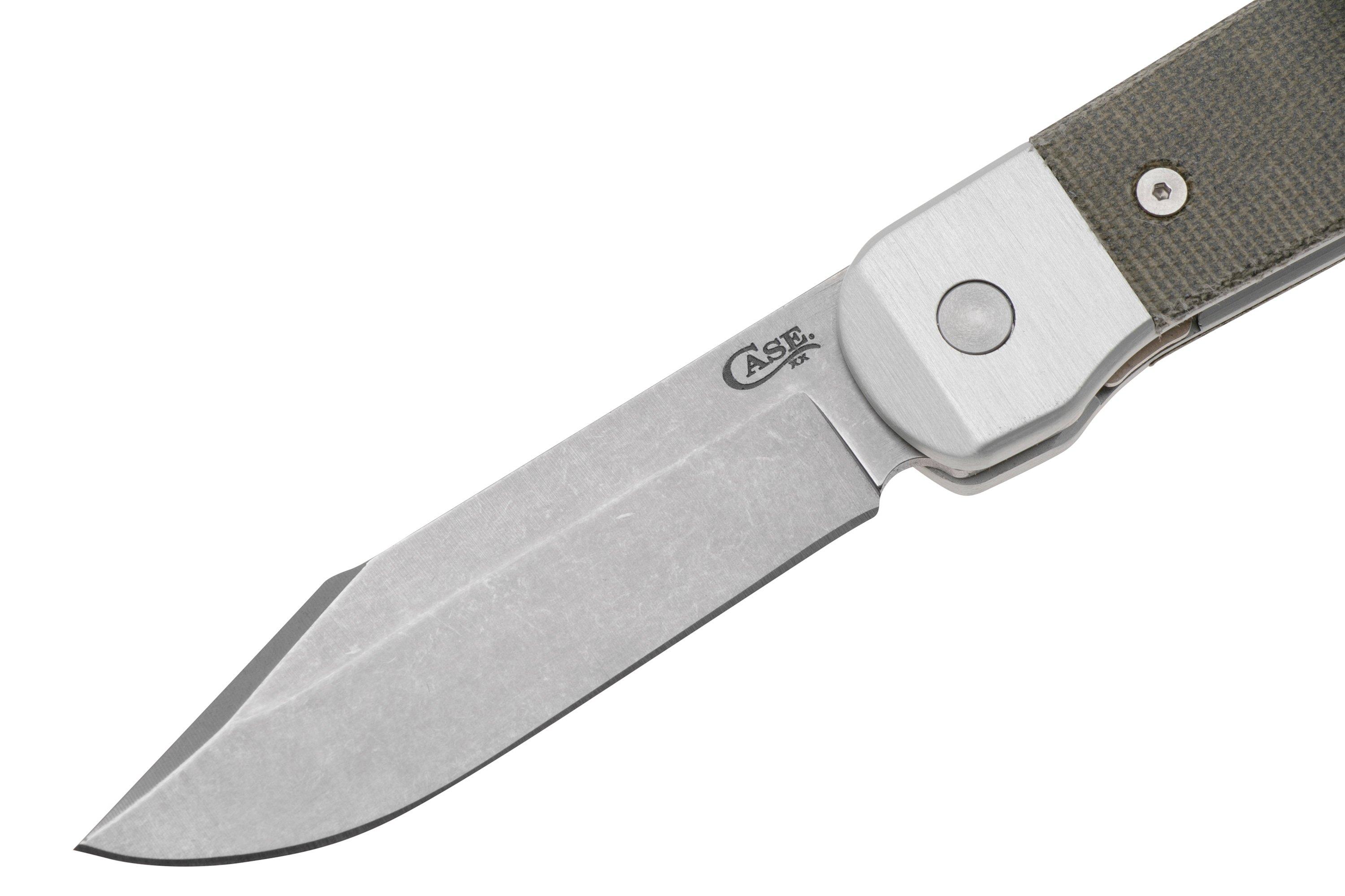 Case Longhouse 50911 Stonewashed CPM 20CV Green Micarta, coltello da ...