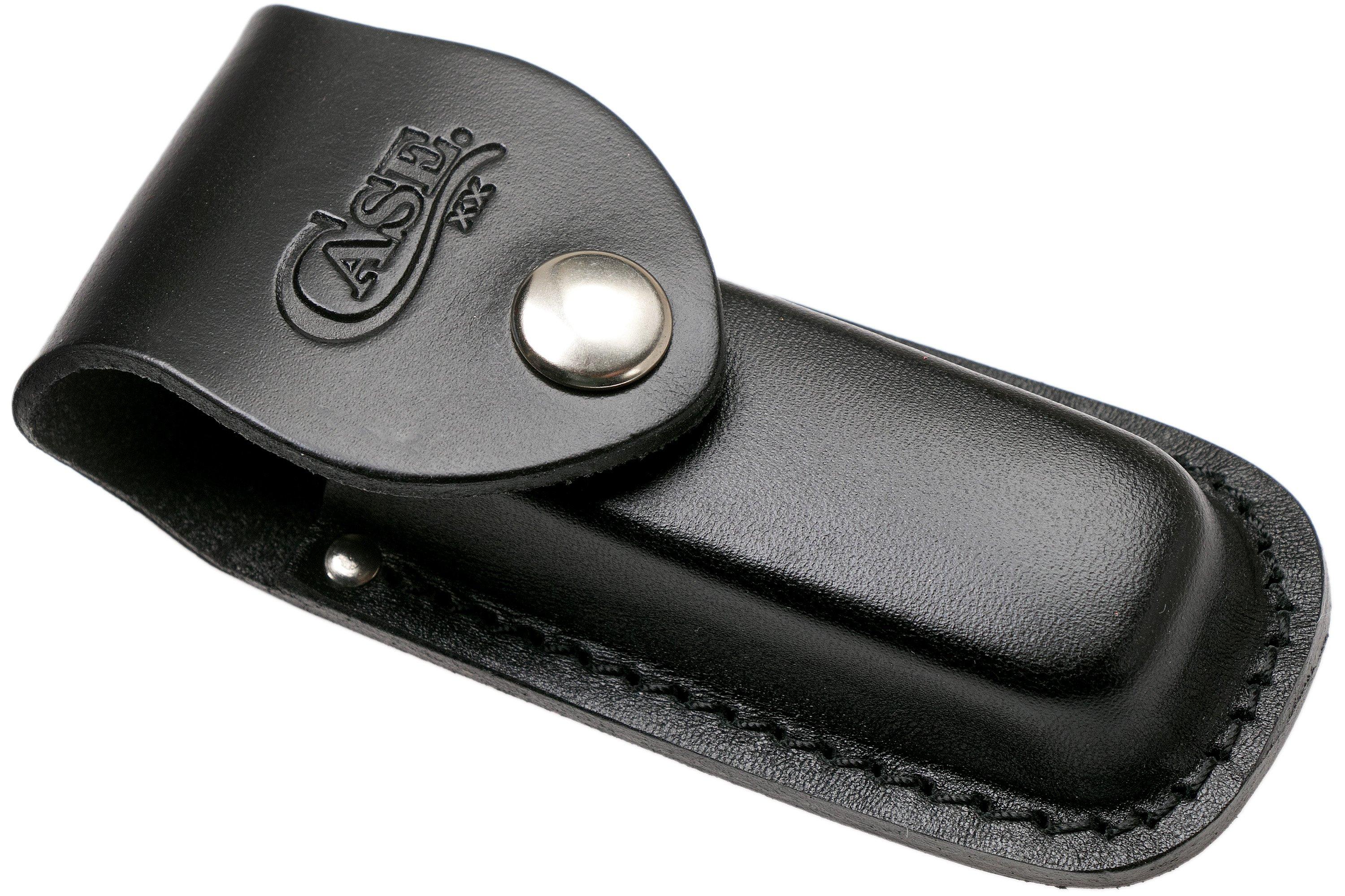 Case Leather Sheath Medium Job Logo 52226 Black leather sheath ...
