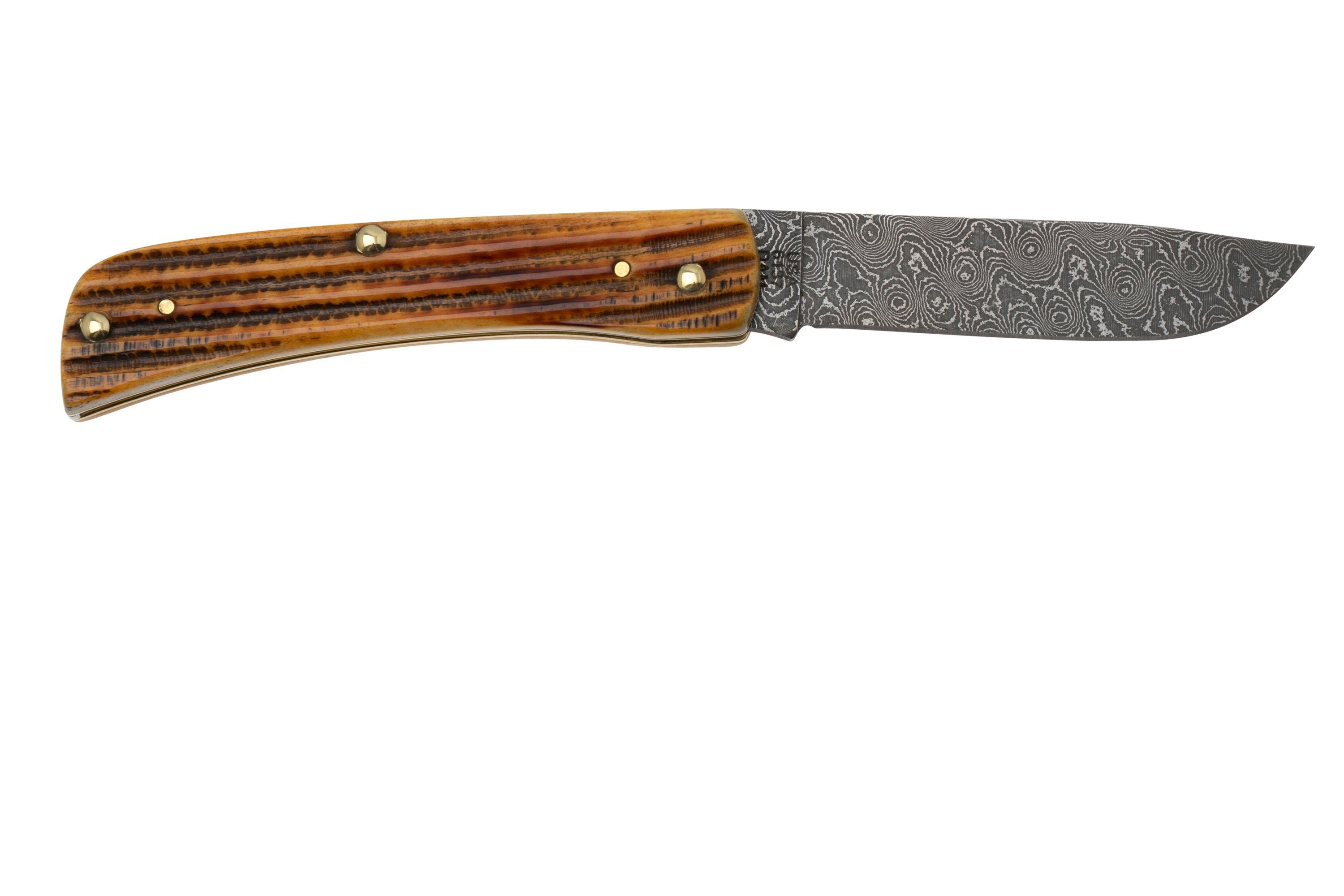 Case Sod Buster Jr 52421 Burnt Goldenrod Damascus 6137 Taschenmesser ...