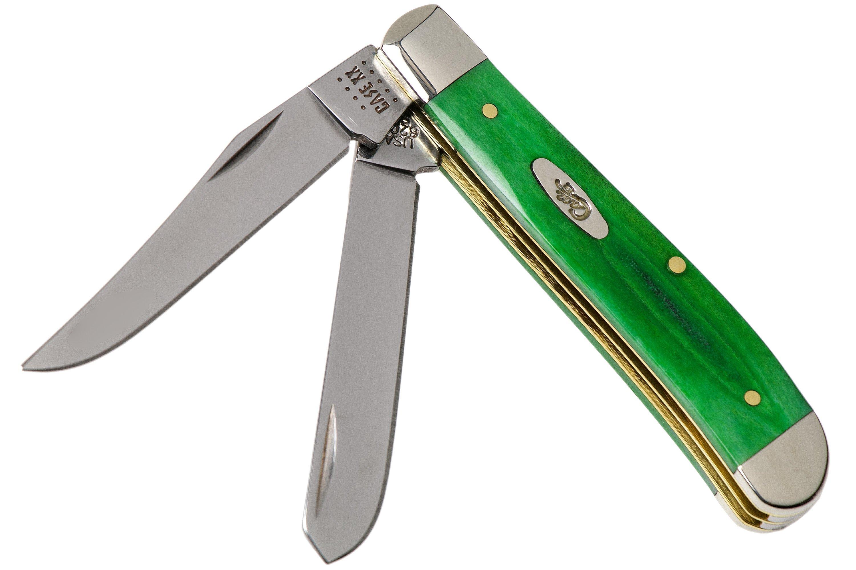 Case Mini Trapper Brilliant Green Bone, Smooth, 52824, 6207 SS pocket ...