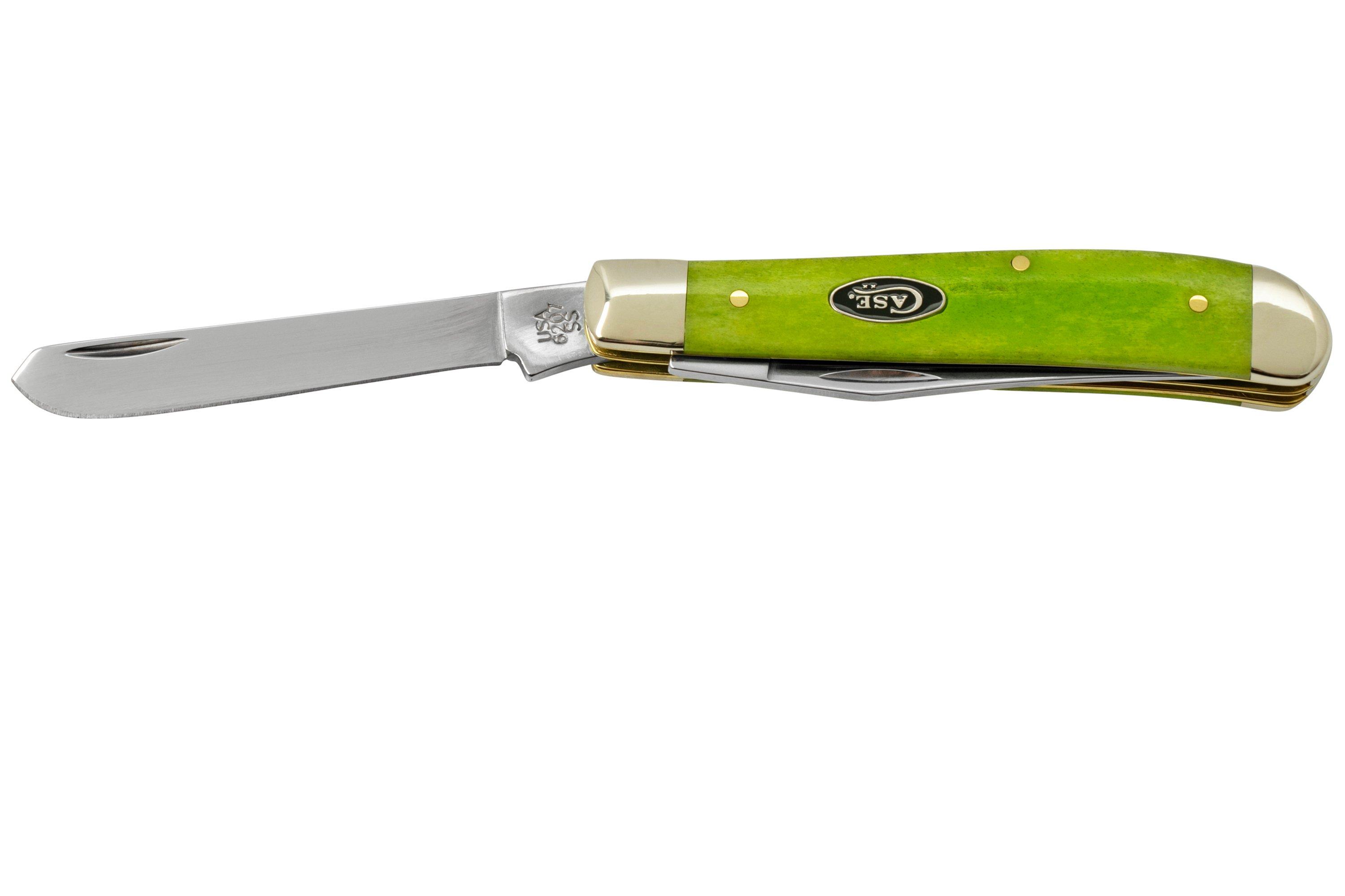 Case Mini Trapper 53034 Green Apple Bone, pocket knife | Advantageously ...