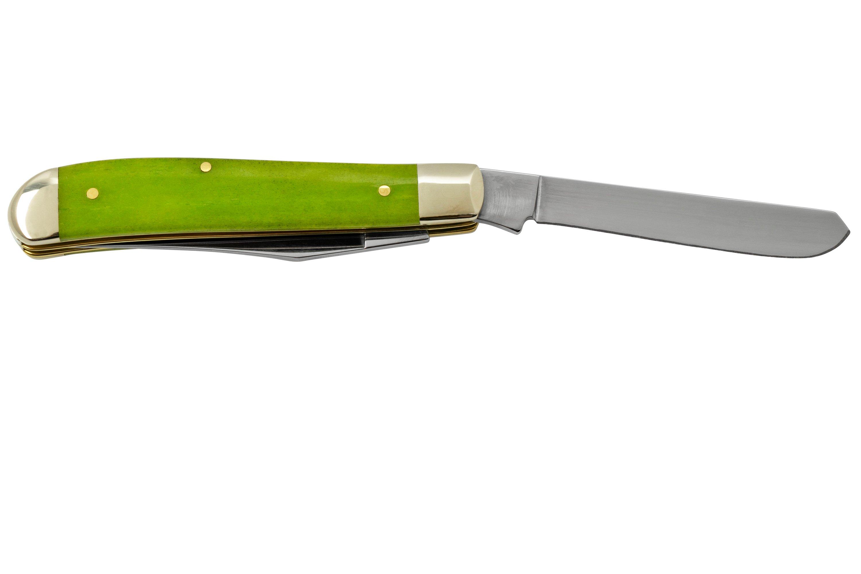 Case Mini Trapper 53034 Green Apple Bone, pocket knife | Advantageously ...