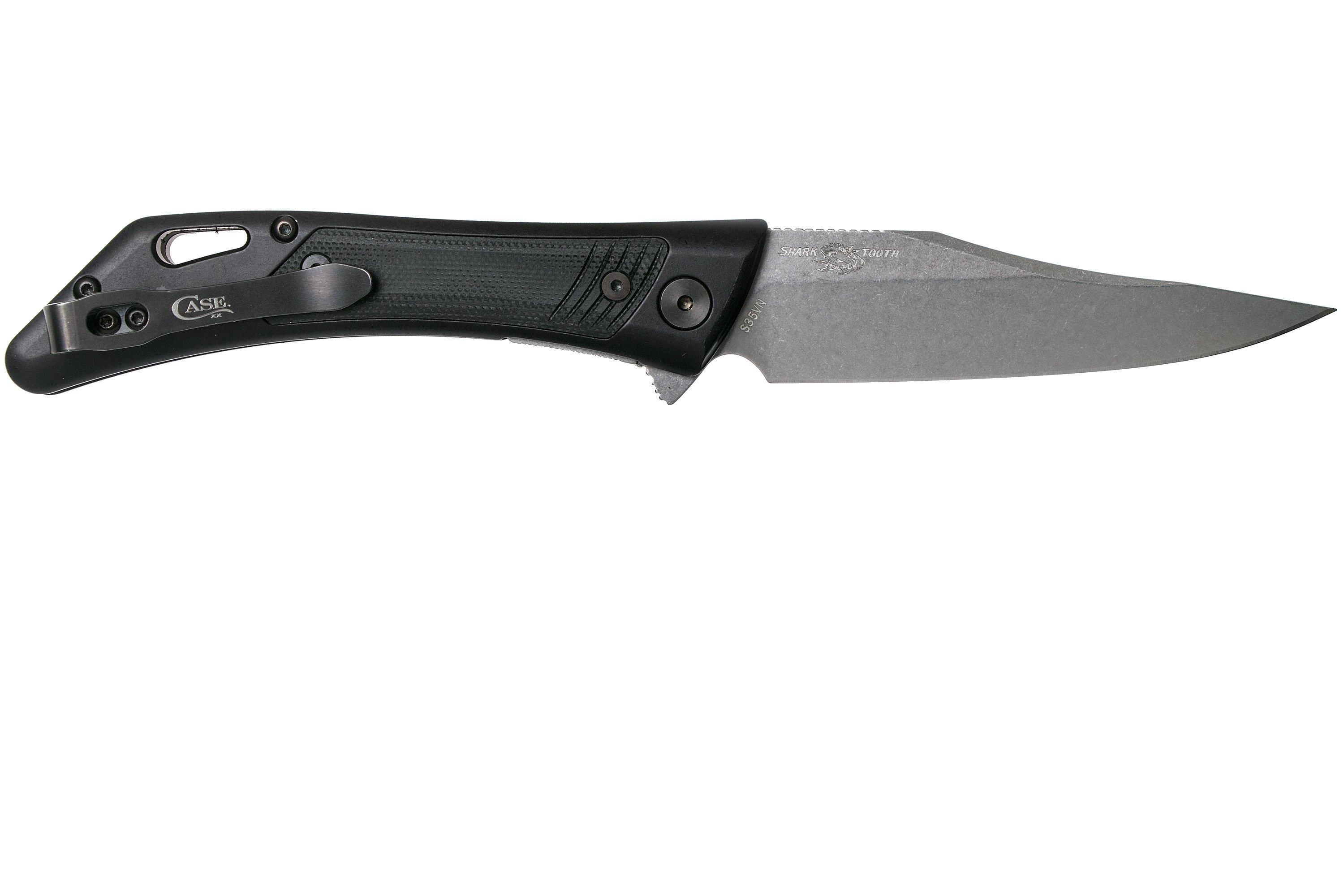 Case Sharp Tooth Flipper Black 53503 pocket knife | Advantageously ...