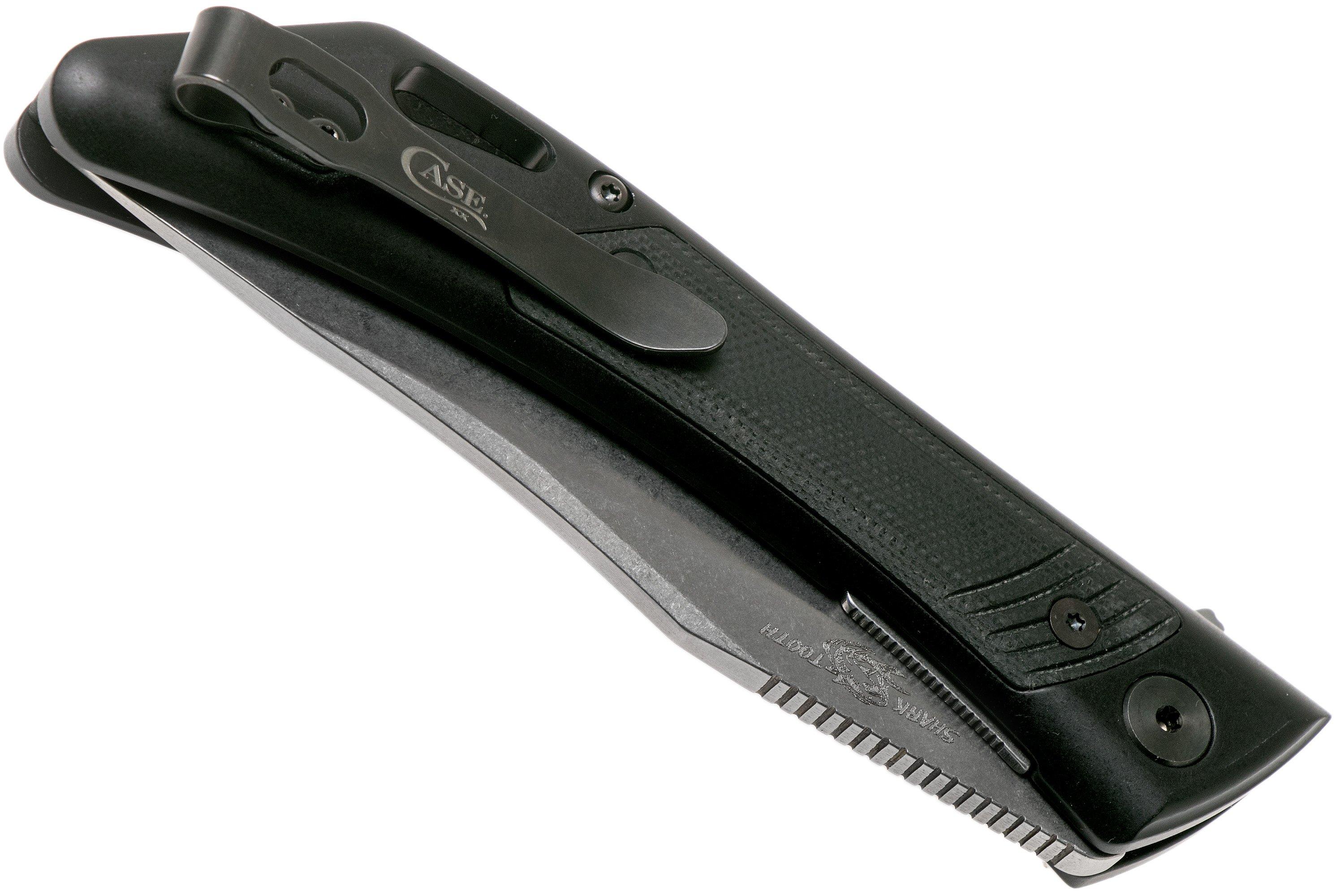 Case Sharp Tooth Flipper Black 53503 pocket knife | Advantageously ...