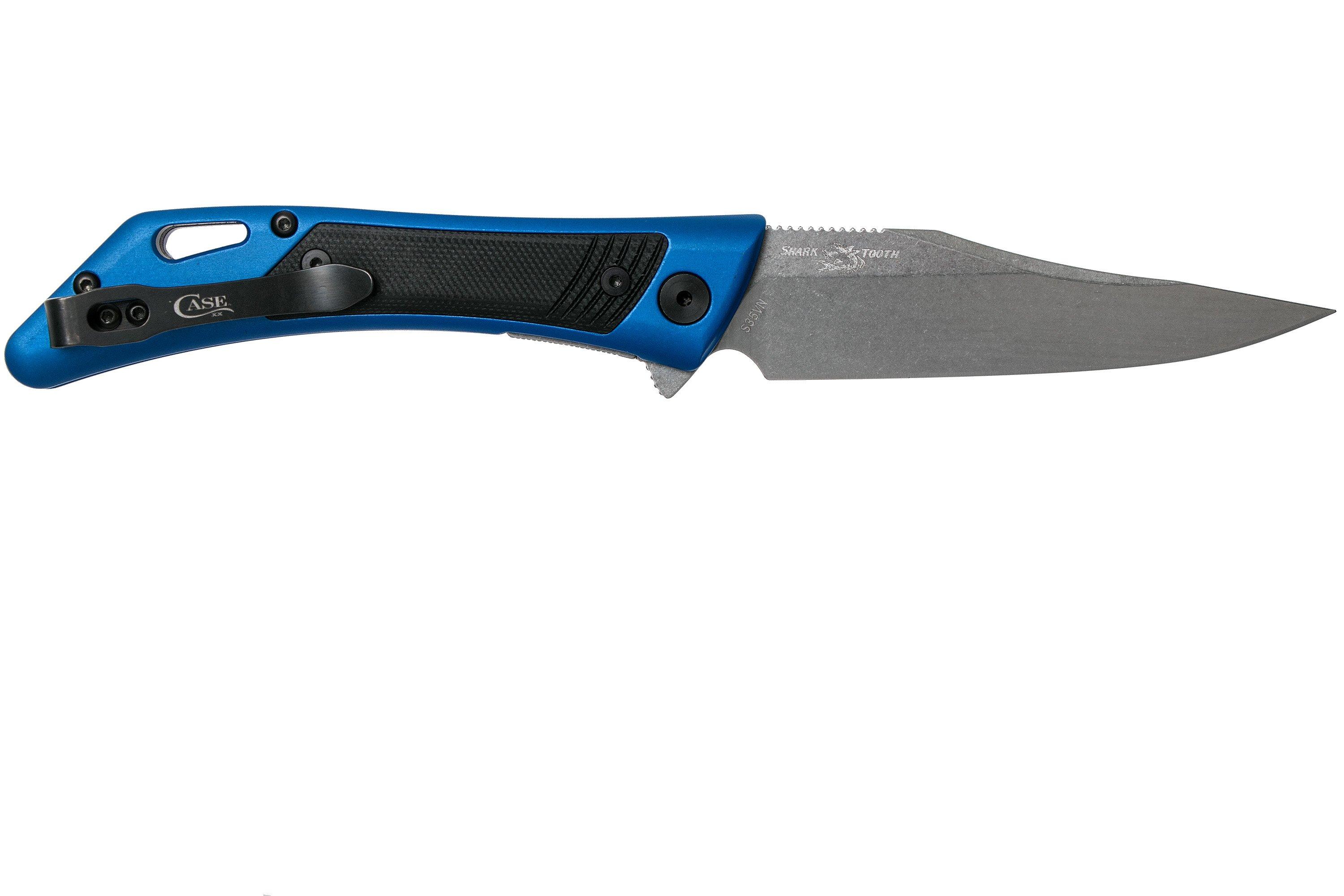 Case Sharp Tooth Flipper Blue 53505 pocket knife | Advantageously ...