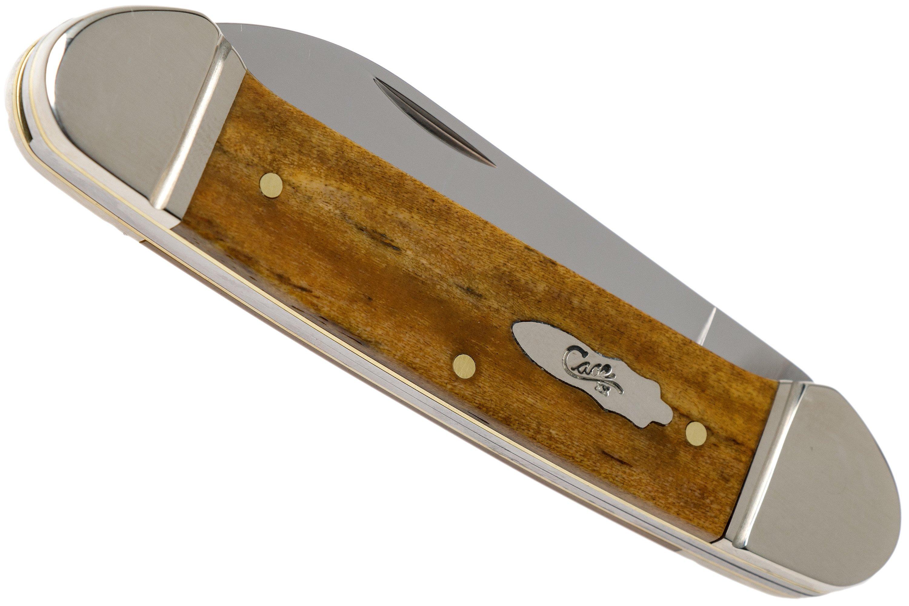 Case Canoe Antique Smooth Bone 58198, 62131 SS pocket knife ...