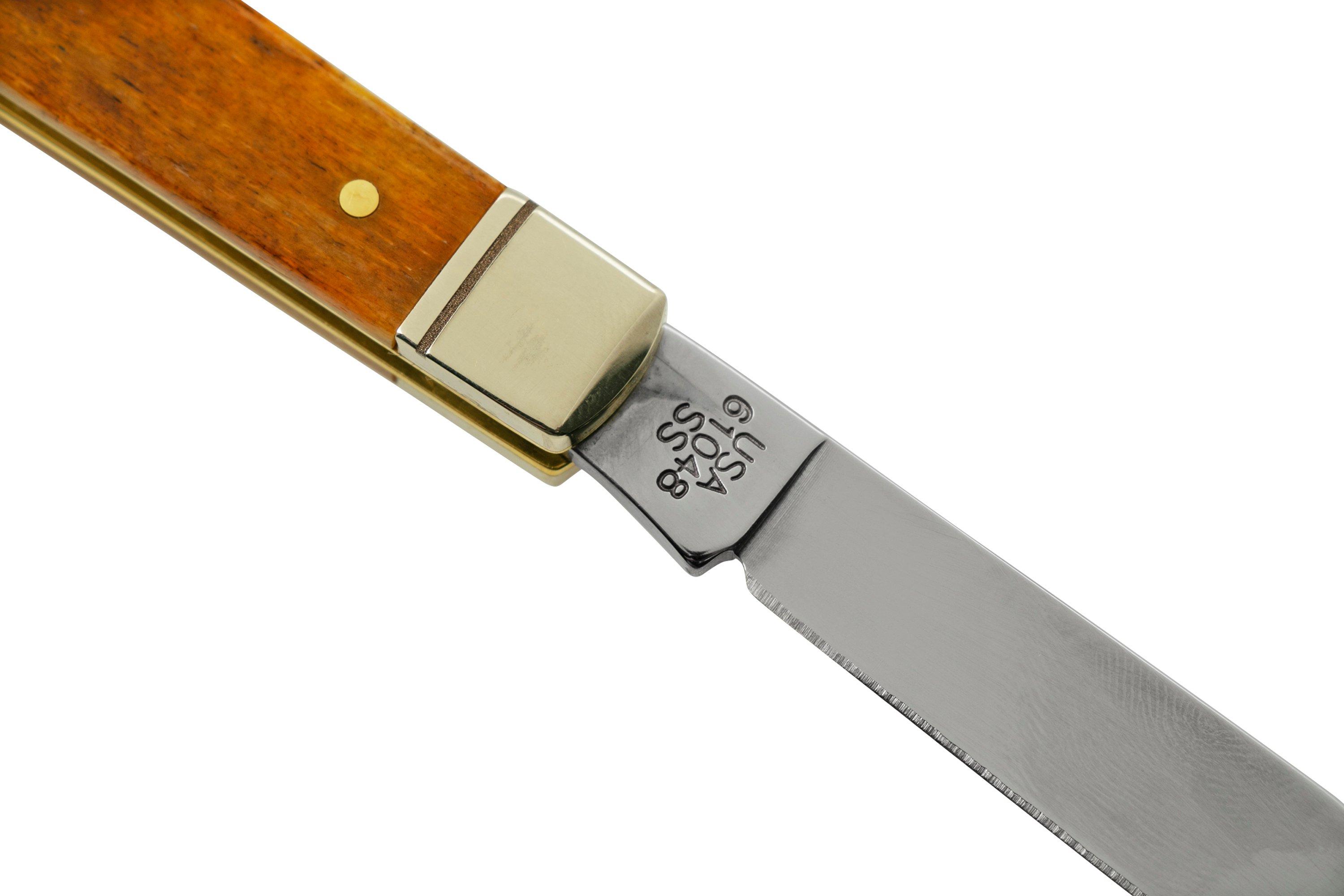 Case Slimline Trapper 58203 Smooth Antique Bone 61048 SS Fluted ...