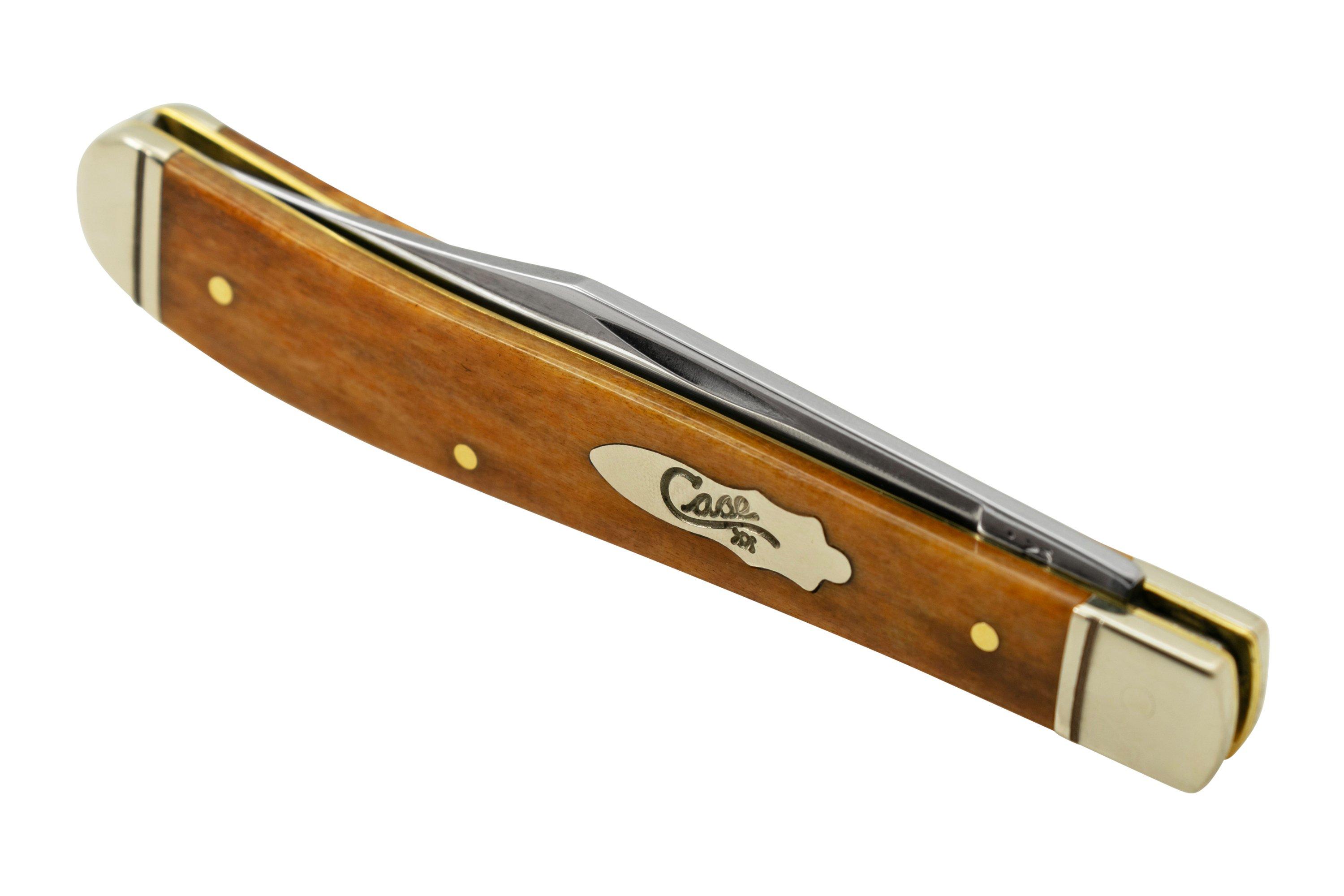 Case Slimline Trapper 58203 Smooth Antique Bone 61048 SS Fluted ...