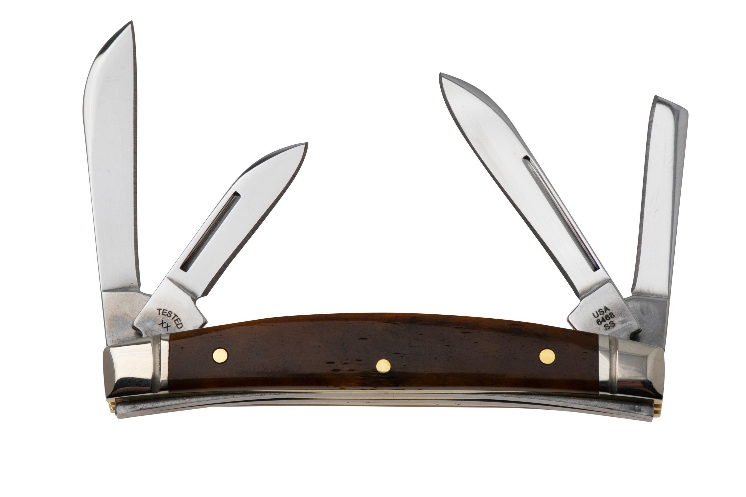 Case Small Congress 58209 Smooth Antique Bone, Fluted Bolsters 6468 SS ...