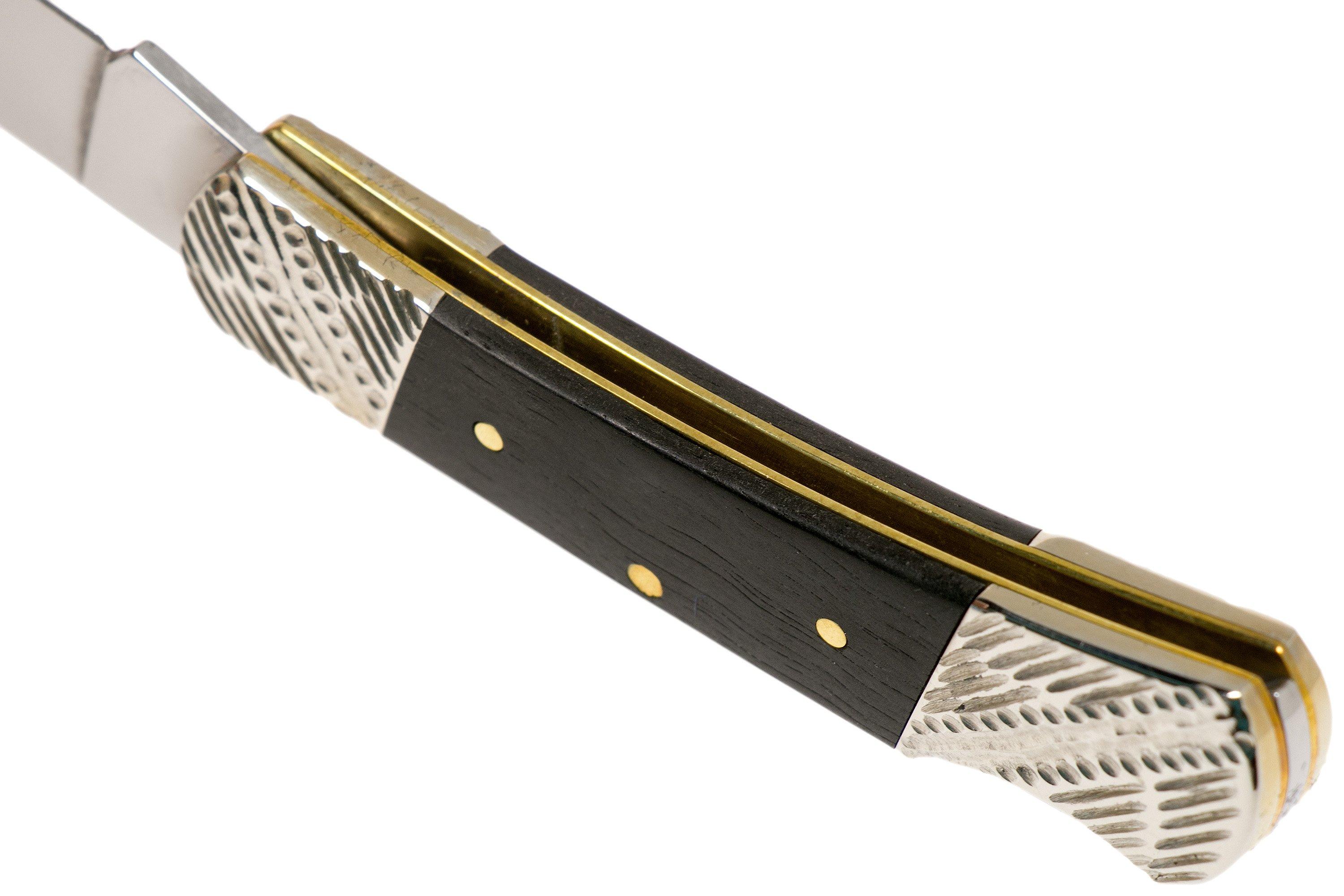 Case Lockback Ebony Wood, Worked Bolsters, 59672, 71225L SS pocket ...