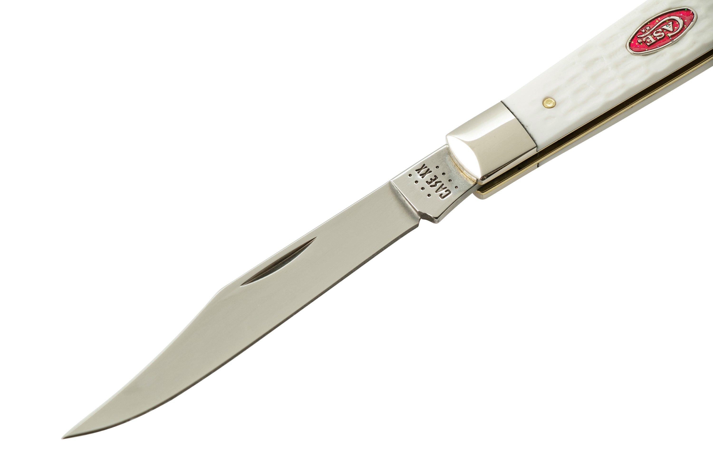 Case Slimline Trapper 60194 White Synthetic SparXX, 61048 SS, pocket ...