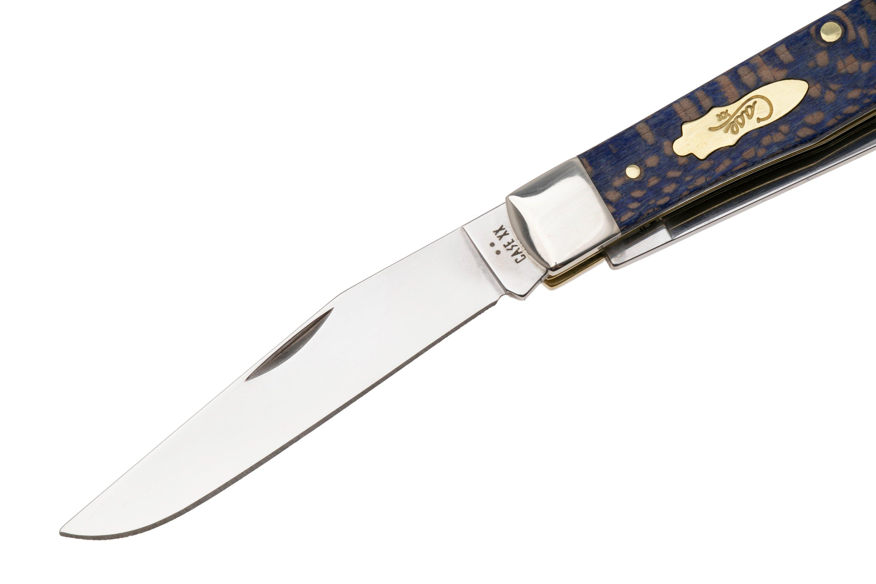Case Trapper Blue Smooth Sycamore Wood, 63730, 7254 SS, navaja ...