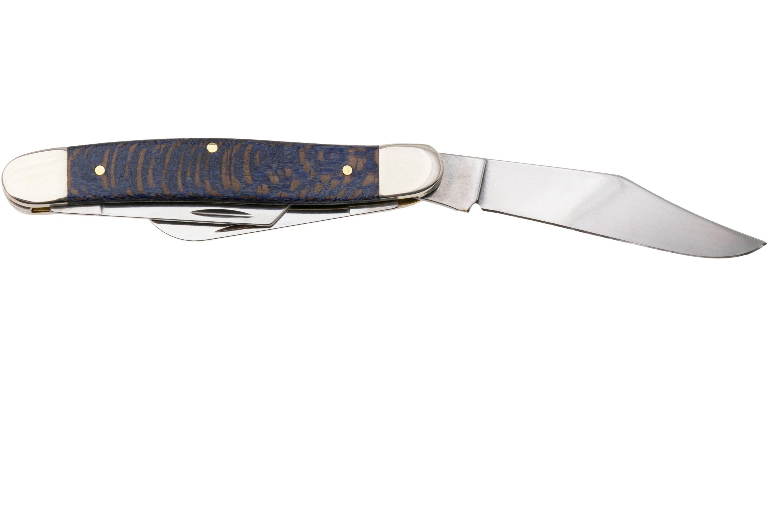 Case Stockman Blue Smooth Sycamore Wood, 63732, 7347 SS pocket knife ...