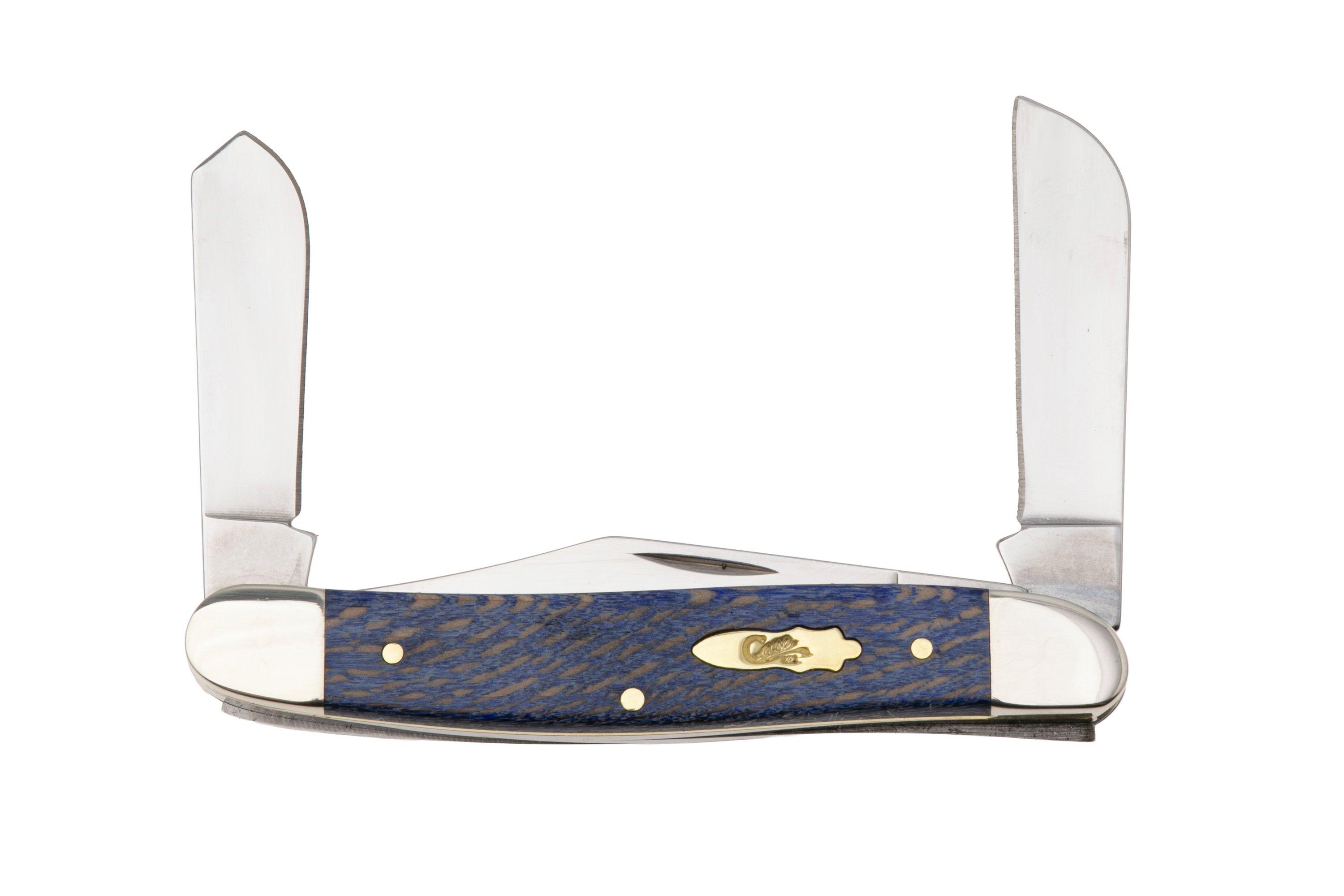 Case Stockman Blue Smooth Sycamore Wood, 63732, 7347 SS pocket knife ...