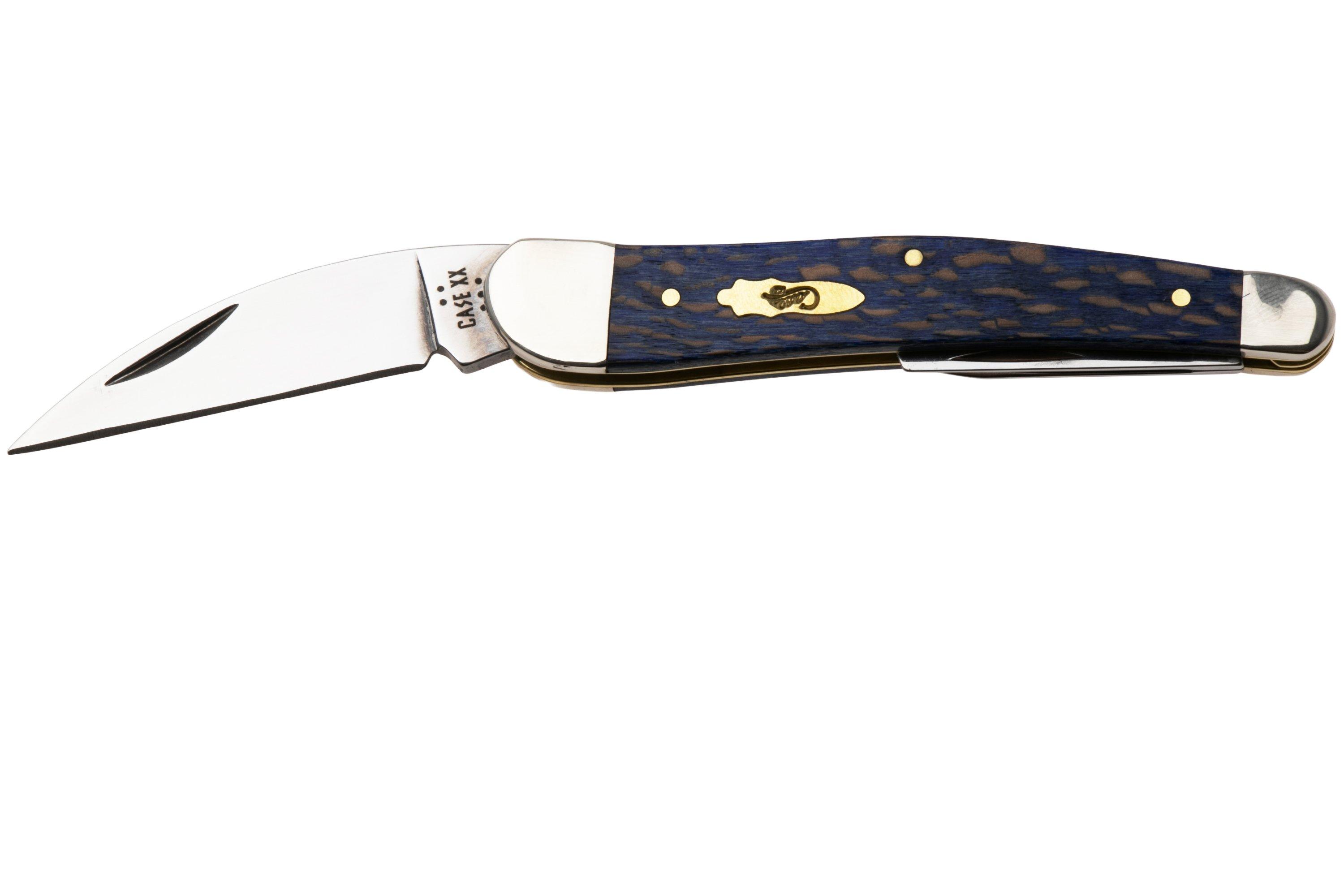 Case Seahorse Whittler, Smooth Blue Sycamore Wood, 63735, 7355WH SS ...