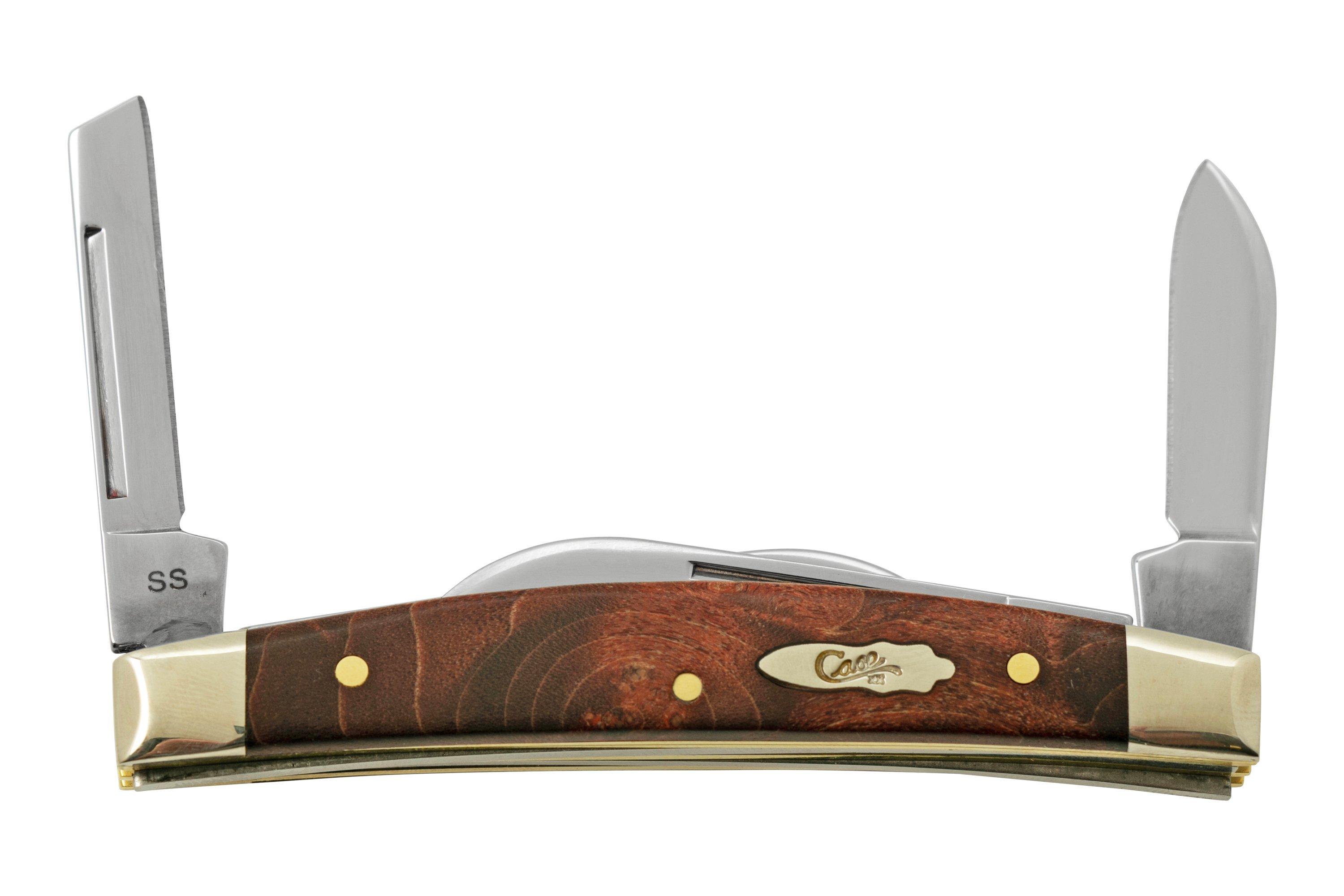 Case Small Congress 64069, 7468 SS Brown Maple Burl Wood, zakmes ...