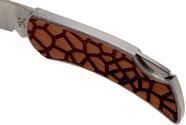 Case X Woodchuck Executive Lockback Brushed Stainless Giraffe 64320