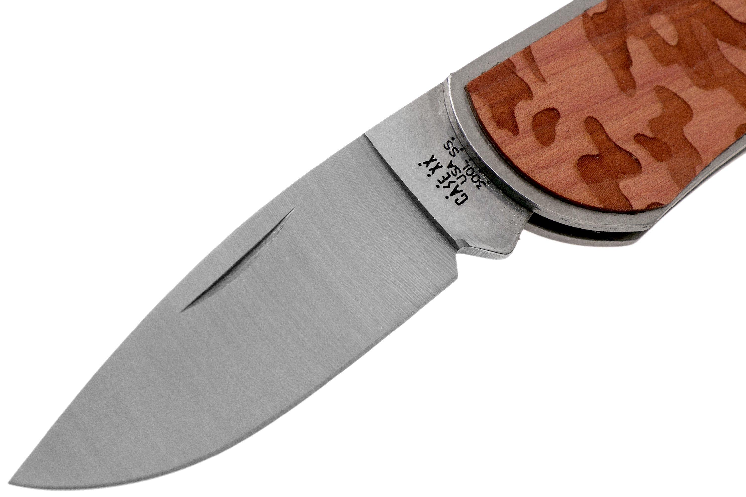 Case x Woodchuck Executive Lockback Brushed Stainless, Camo, 64323 ...