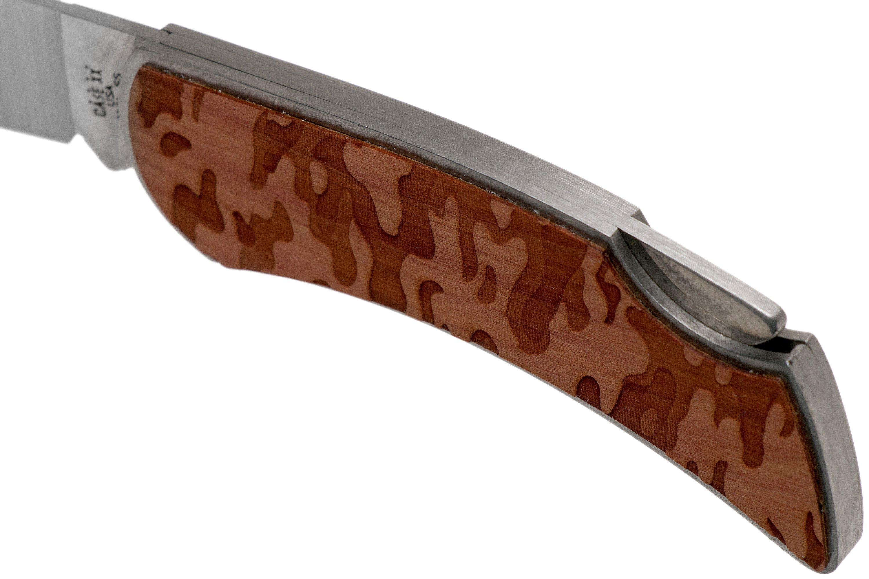Case x Woodchuck Executive Lockback Brushed Stainless, Camo, 64323 ...