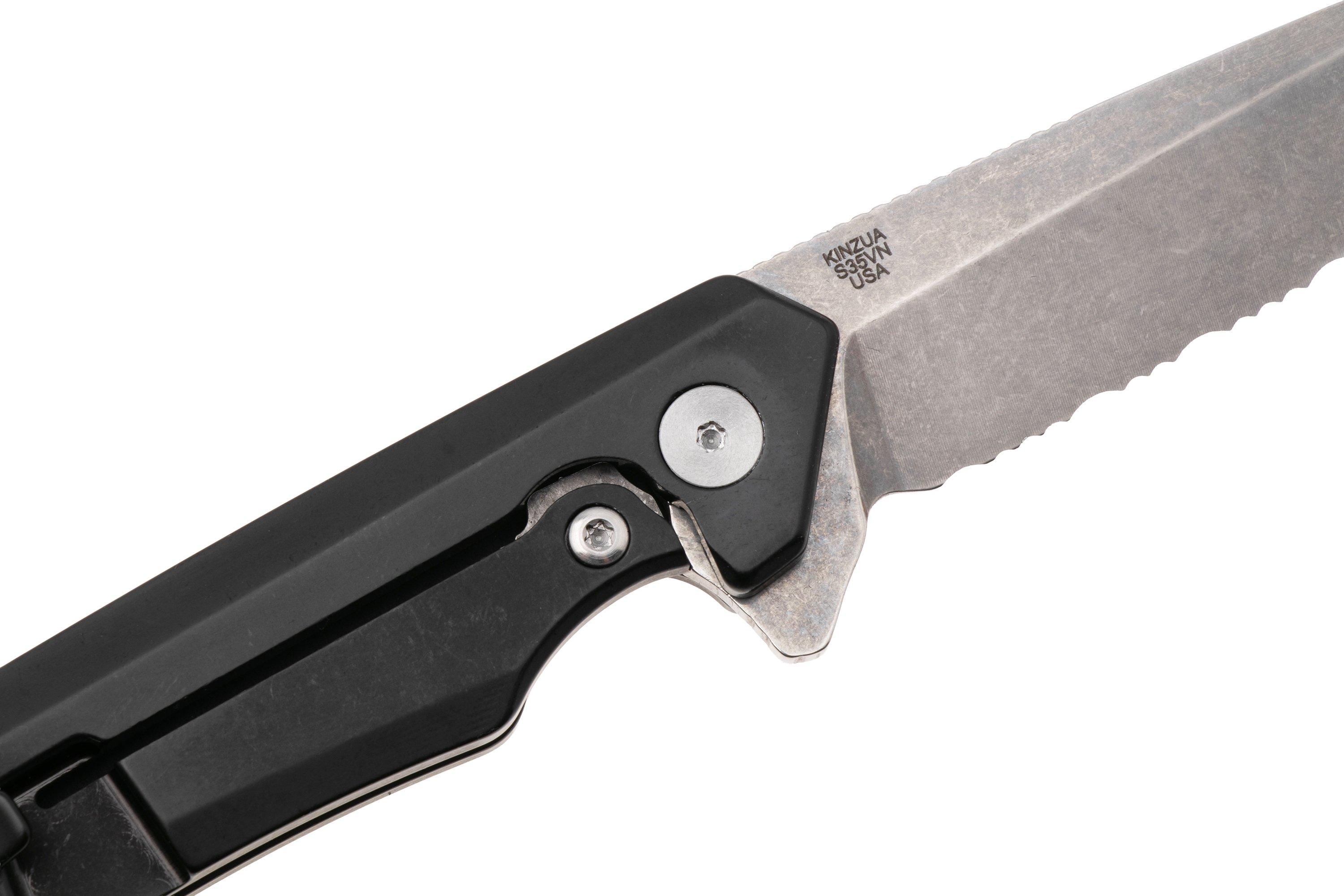 Case Kinzua Spearpoint Black Anodized Aluminum, 64633, S35VN, navaja ...