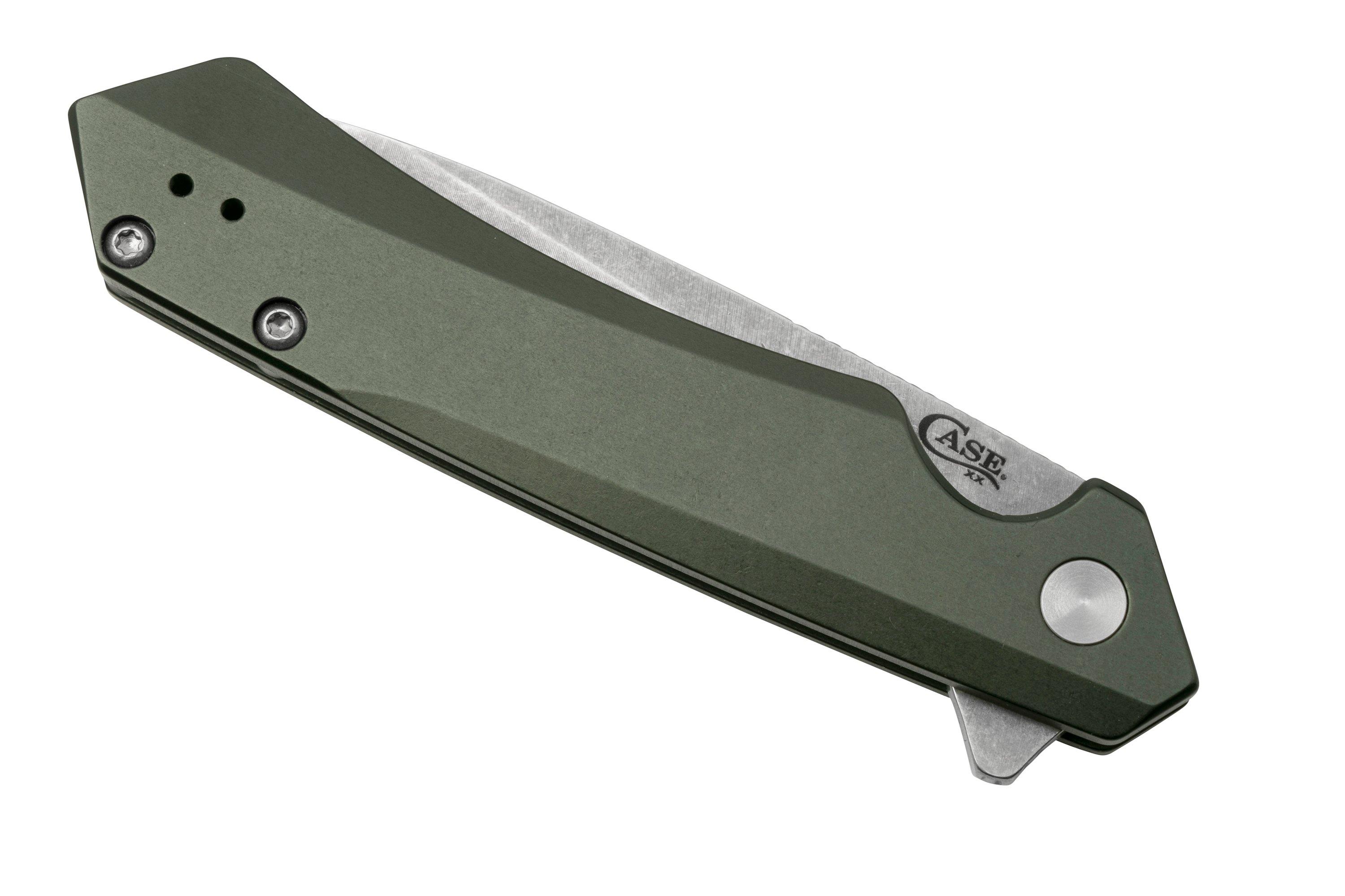 Case Kinzua Spearpoint, OD Green Anodized Aluminum, S35VN, 64659 pocket ...