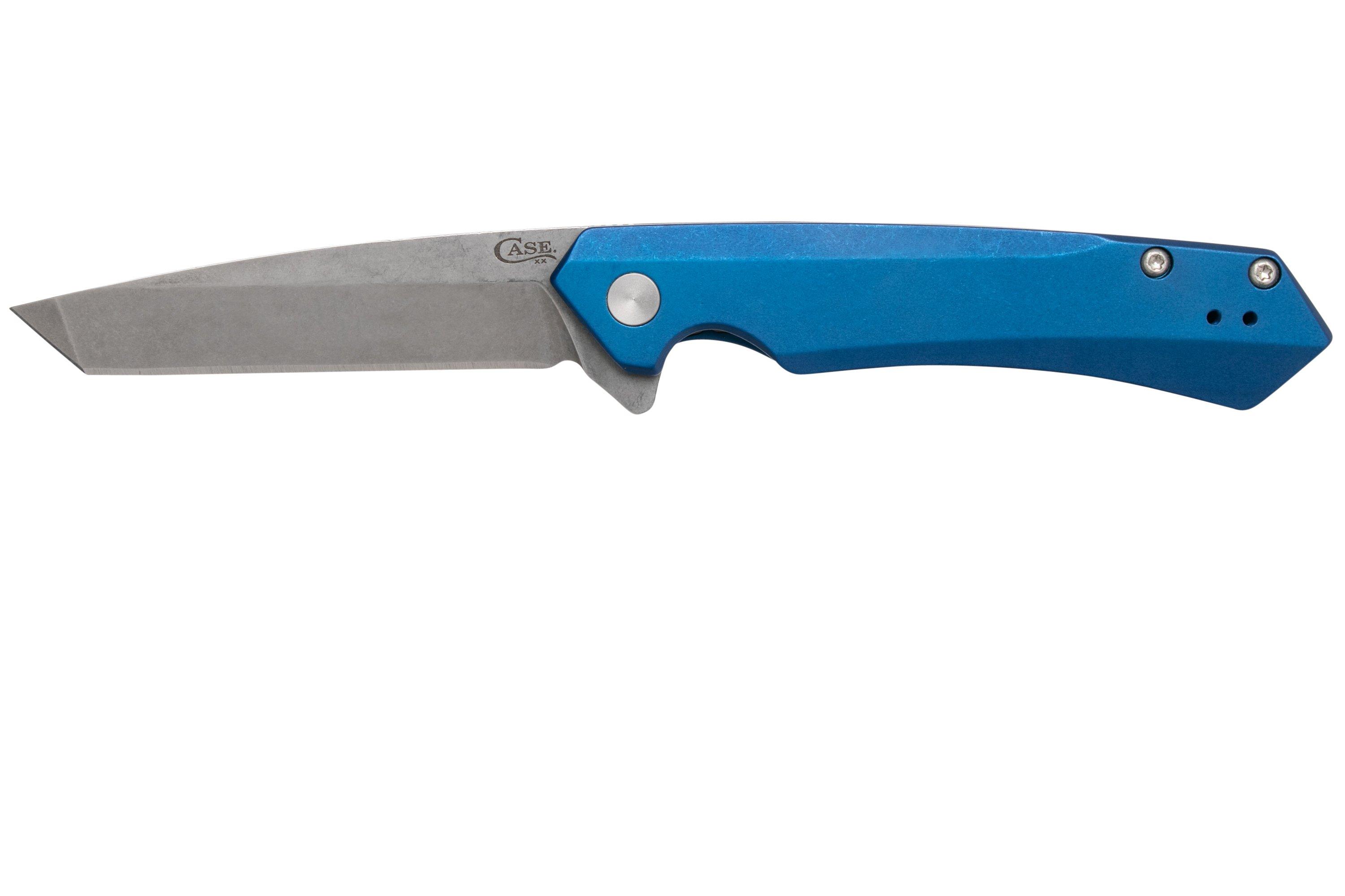 Case The Kinzua, Blue Anodized Aluminum, Tanto S35VN, 646643 pocket ...
