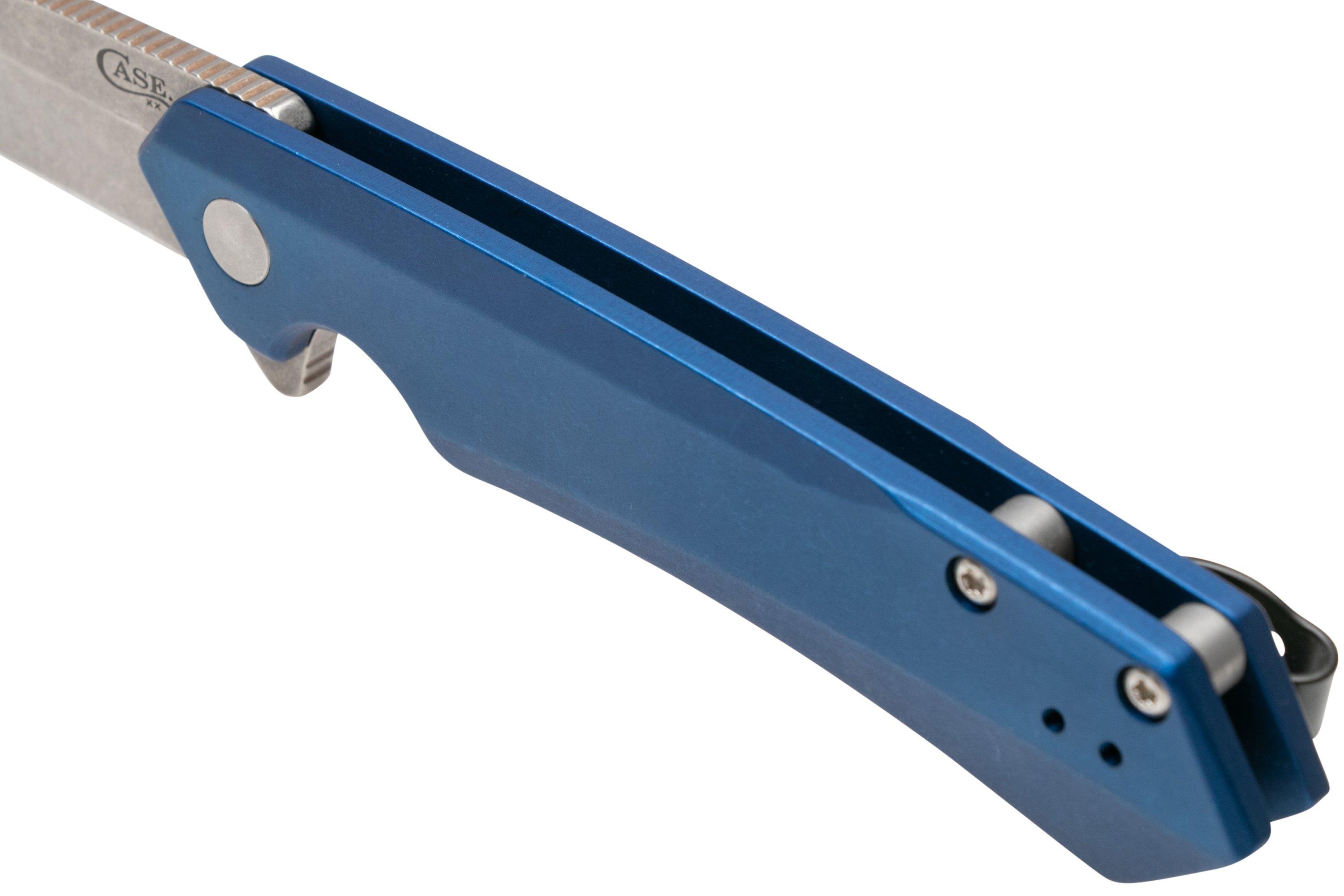 Case The Kinzua, Blue Anodized Aluminum, Tanto S35VN, 646643 pocket ...