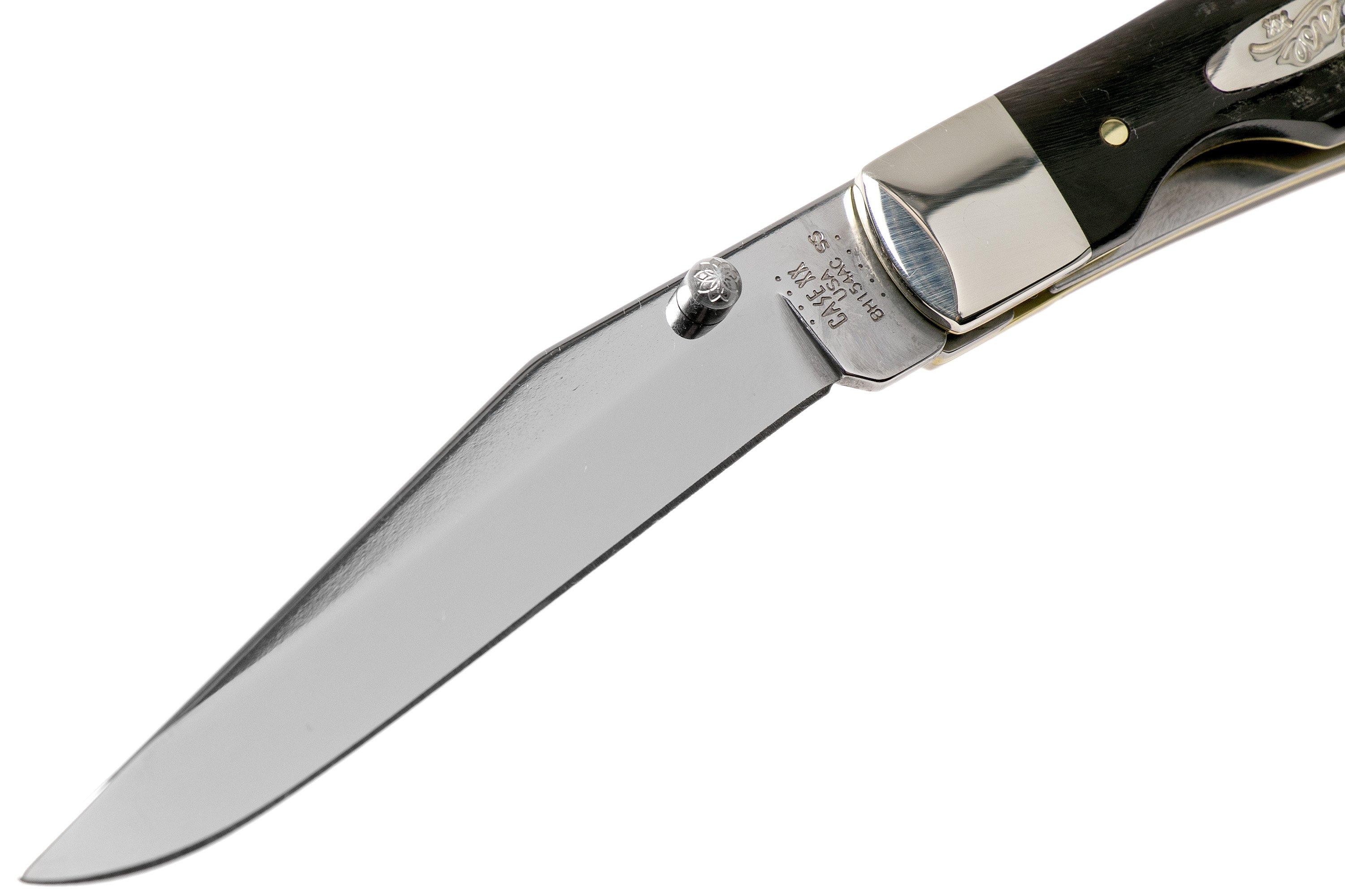 Case Kickstart Trapperlock Jigged Buffalo Horn 65023, BH154AC SS pocket ...