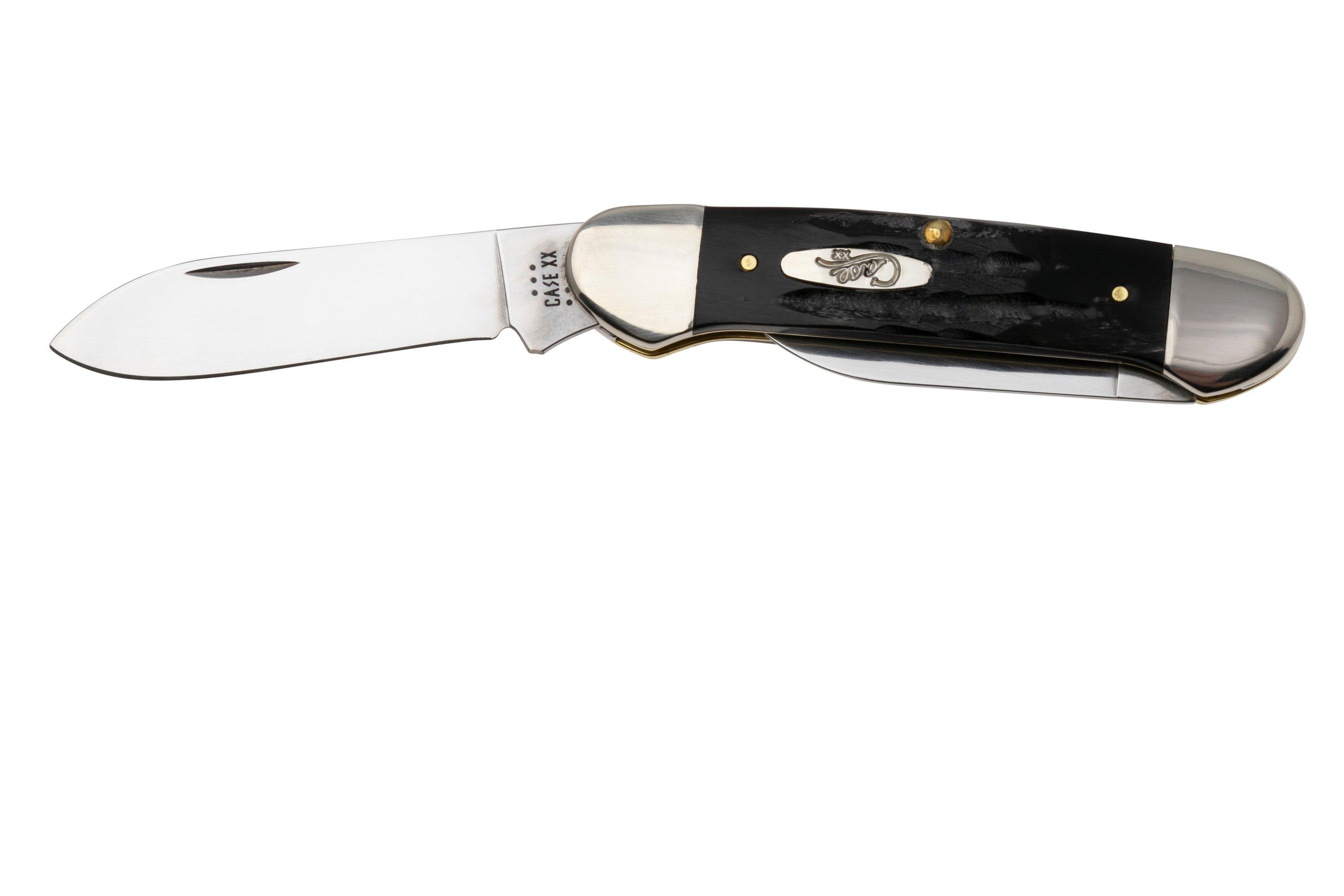 Case Canoe 65029 Jigged Buffalo Horn BH2131 SS pocket knife ...