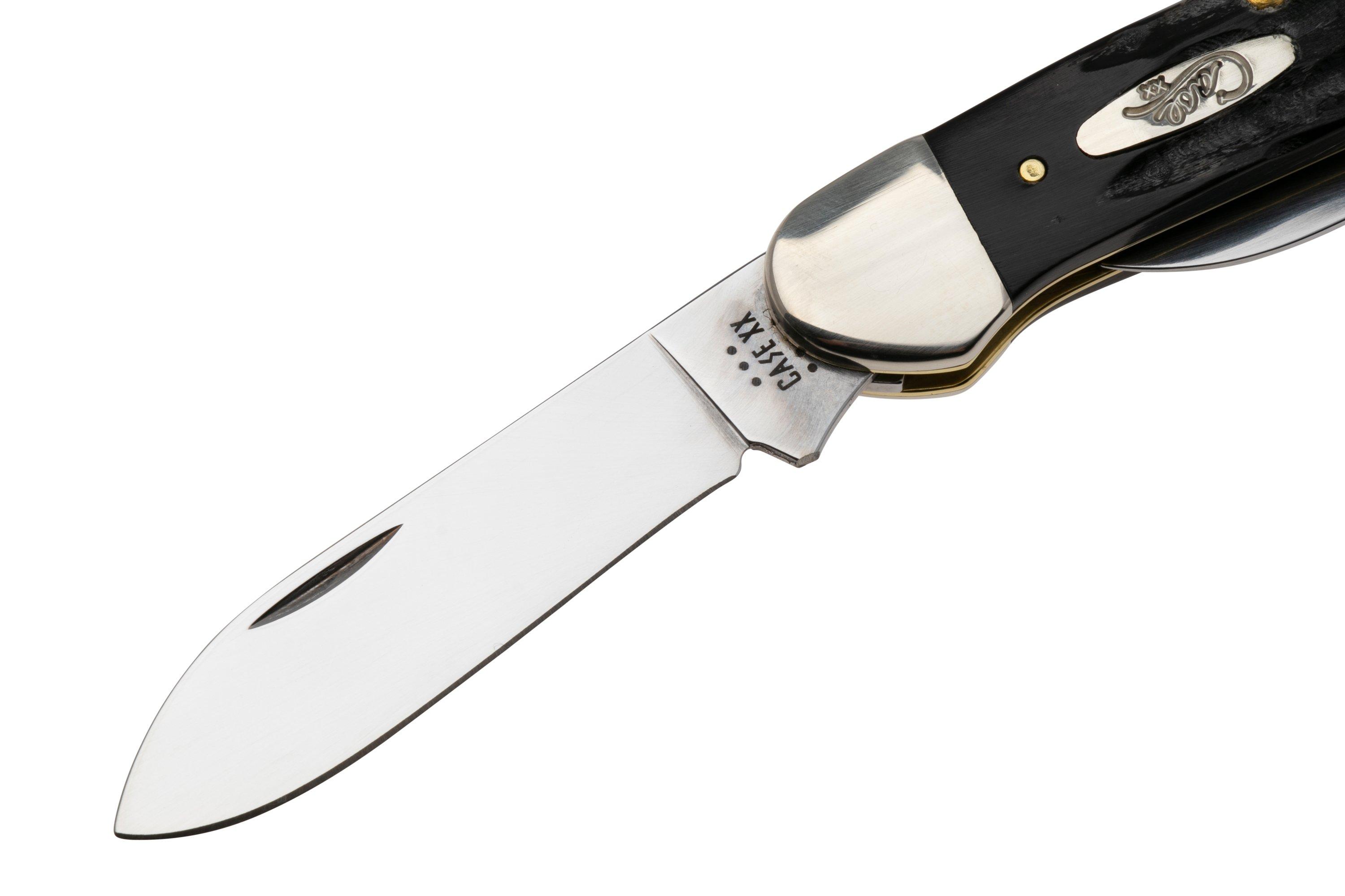 Case Canoe 65029 Jigged Buffalo Horn BH2131 SS couteau de poche ...