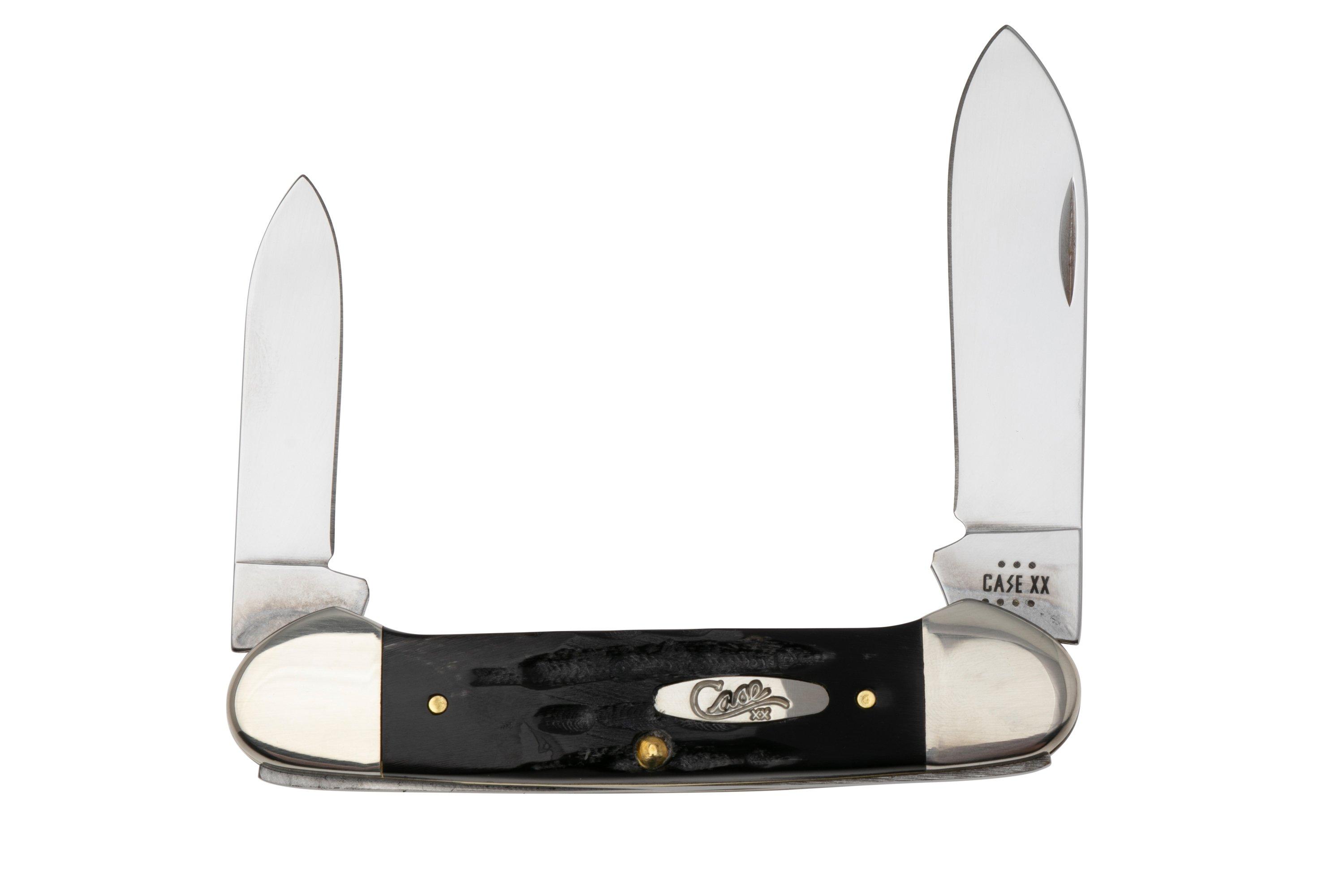 Case Canoe 65029 Jigged Buffalo Horn BH2131 SS pocket knife ...