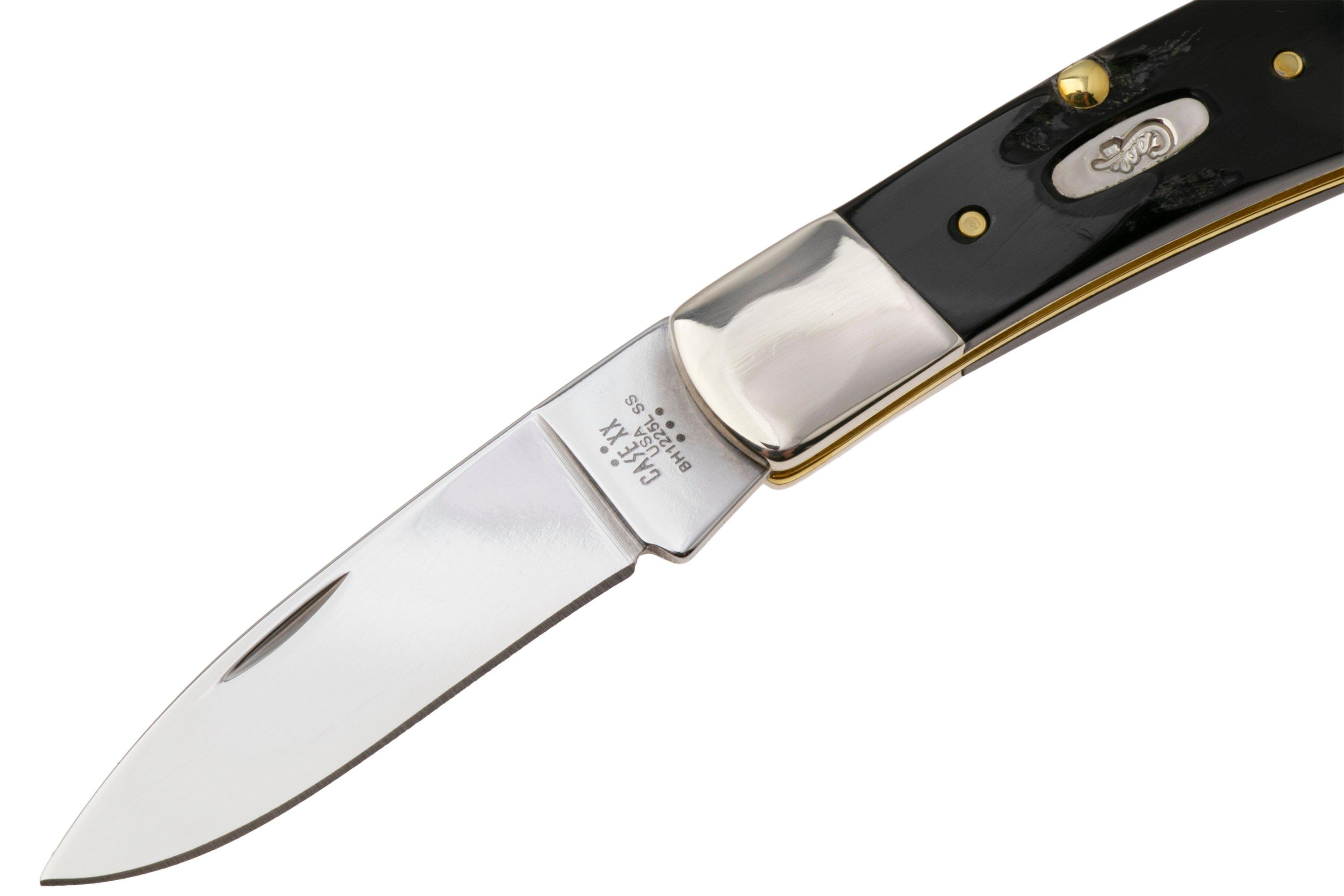 Case Lockback Jigged Buffalo Horn, 65031, BH1225L SS pocket knife ...
