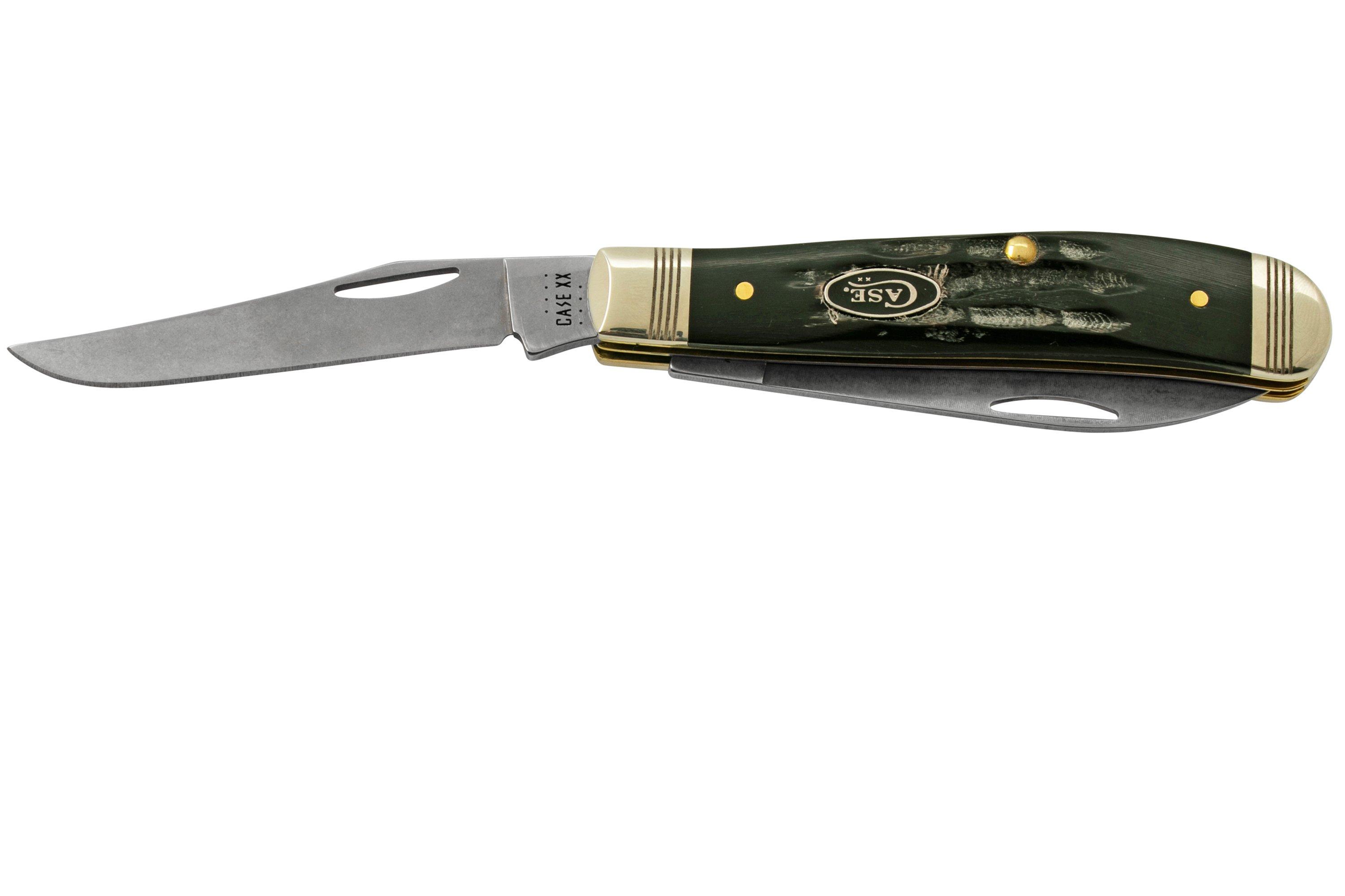 Case Mini Trapper Buffalo Horn 65093, S35VN pocket knife ...