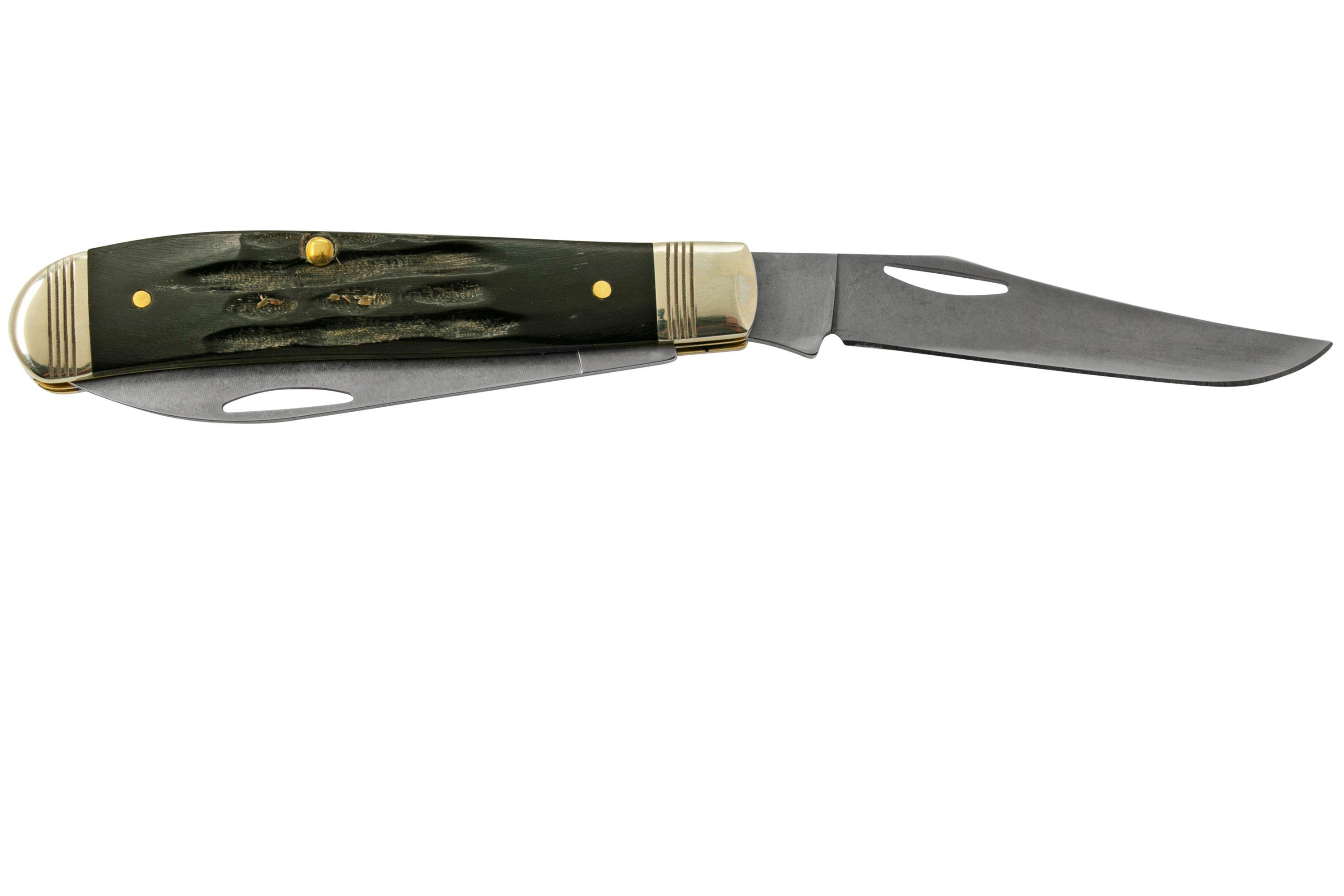 Case Mini Trapper Buffalo Horn 65093, S35VN pocket knife ...