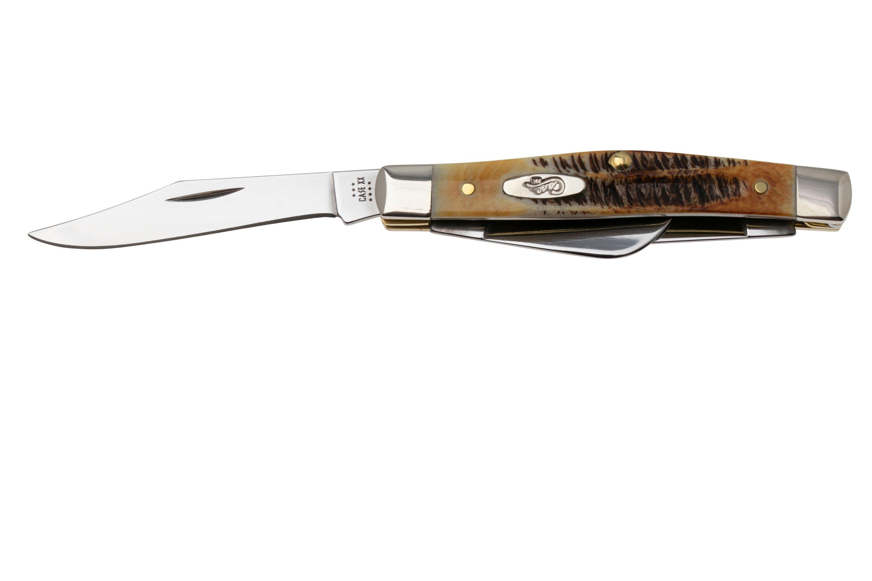 Case Medium Stockman 65335 Case 6.5 BoneStag 6.5344 SS pocket knife ...