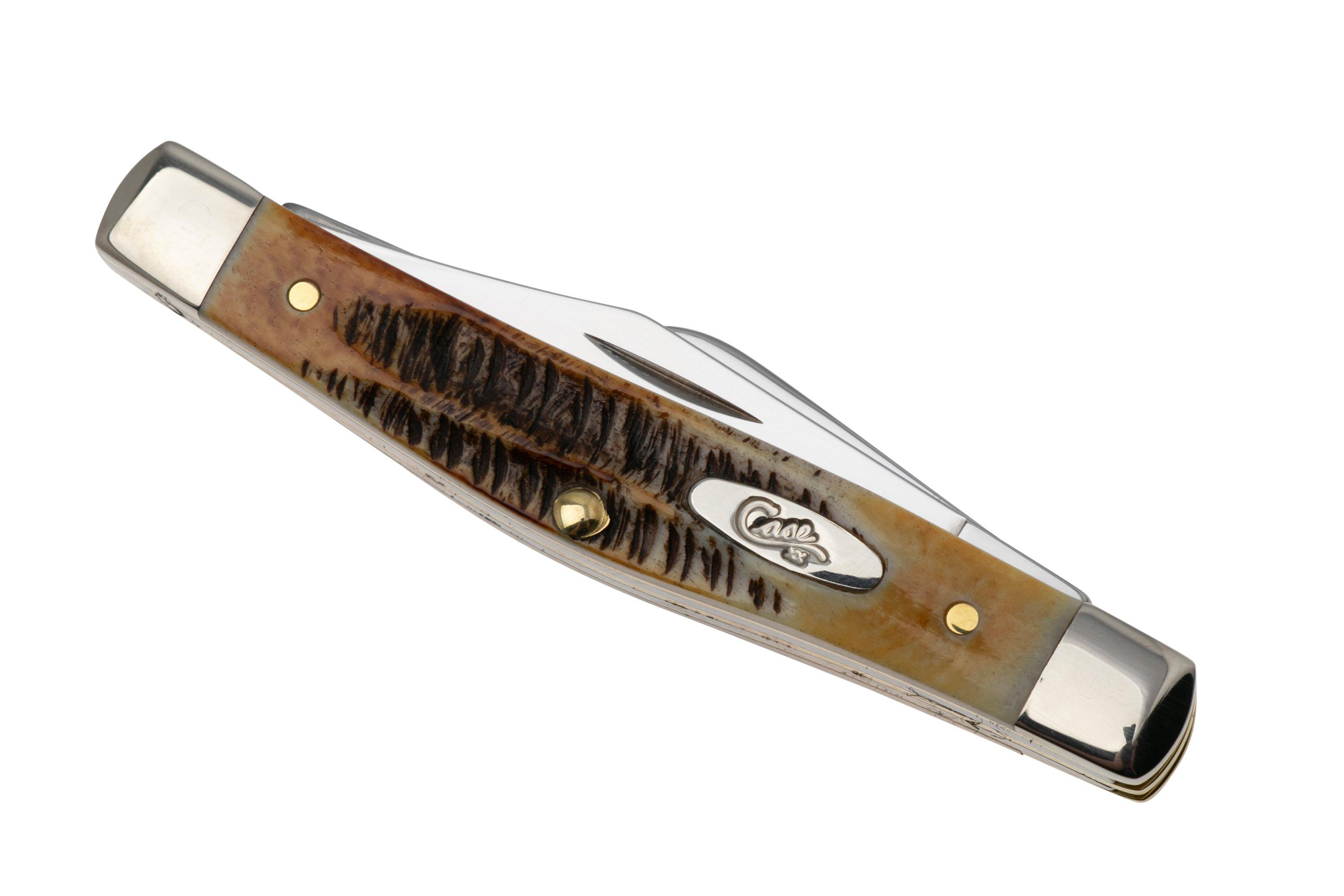 Case Medium Stockman 65335 Case 6.5 BoneStag 6.5344 SS pocket knife ...