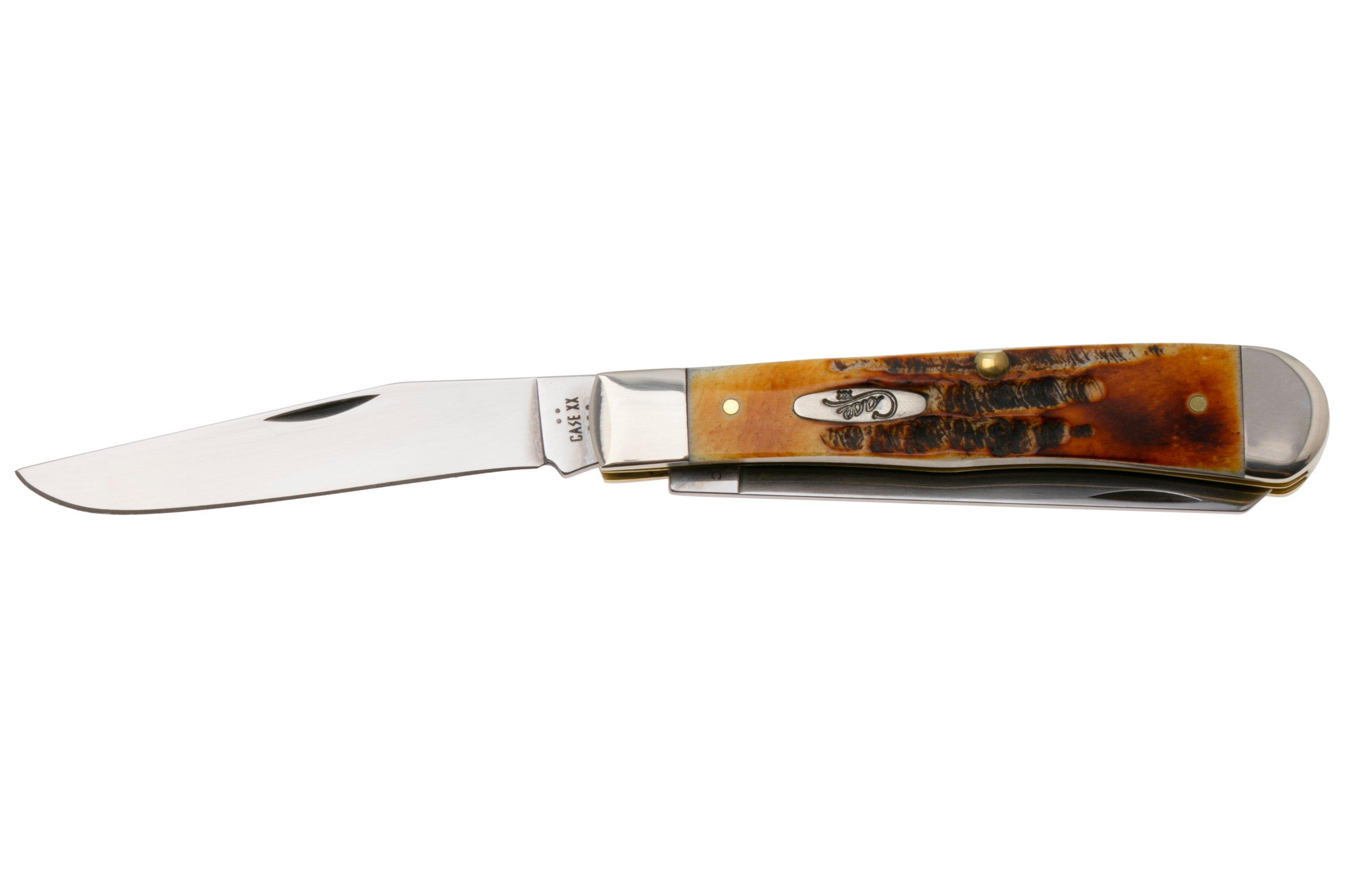 Case Trapper 6.5 BoneStag, 65345, 6.5254C SS pocket knife ...