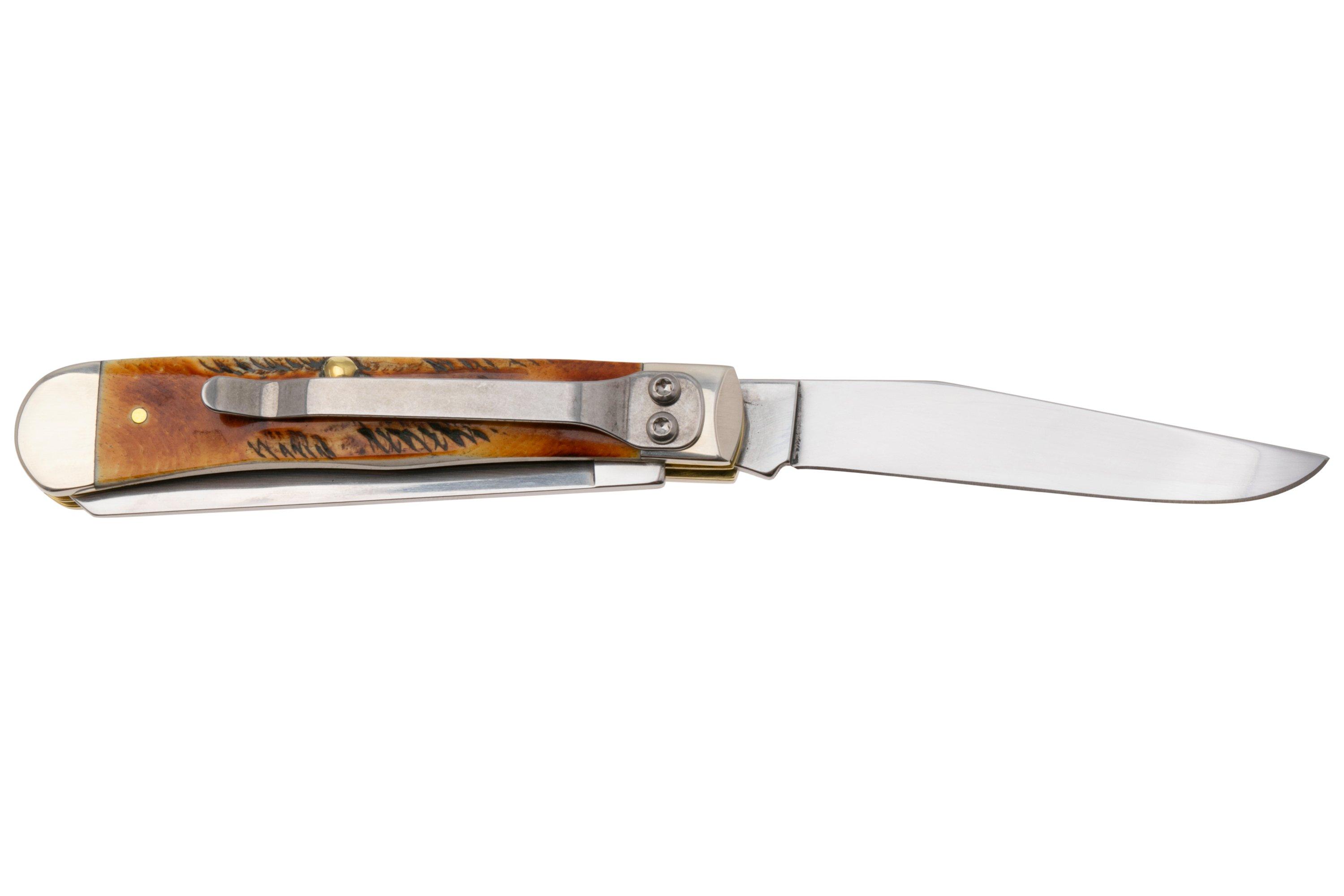 Case Trapper 6.5 BoneStag, 65345, 6.5254C SS pocket knife ...
