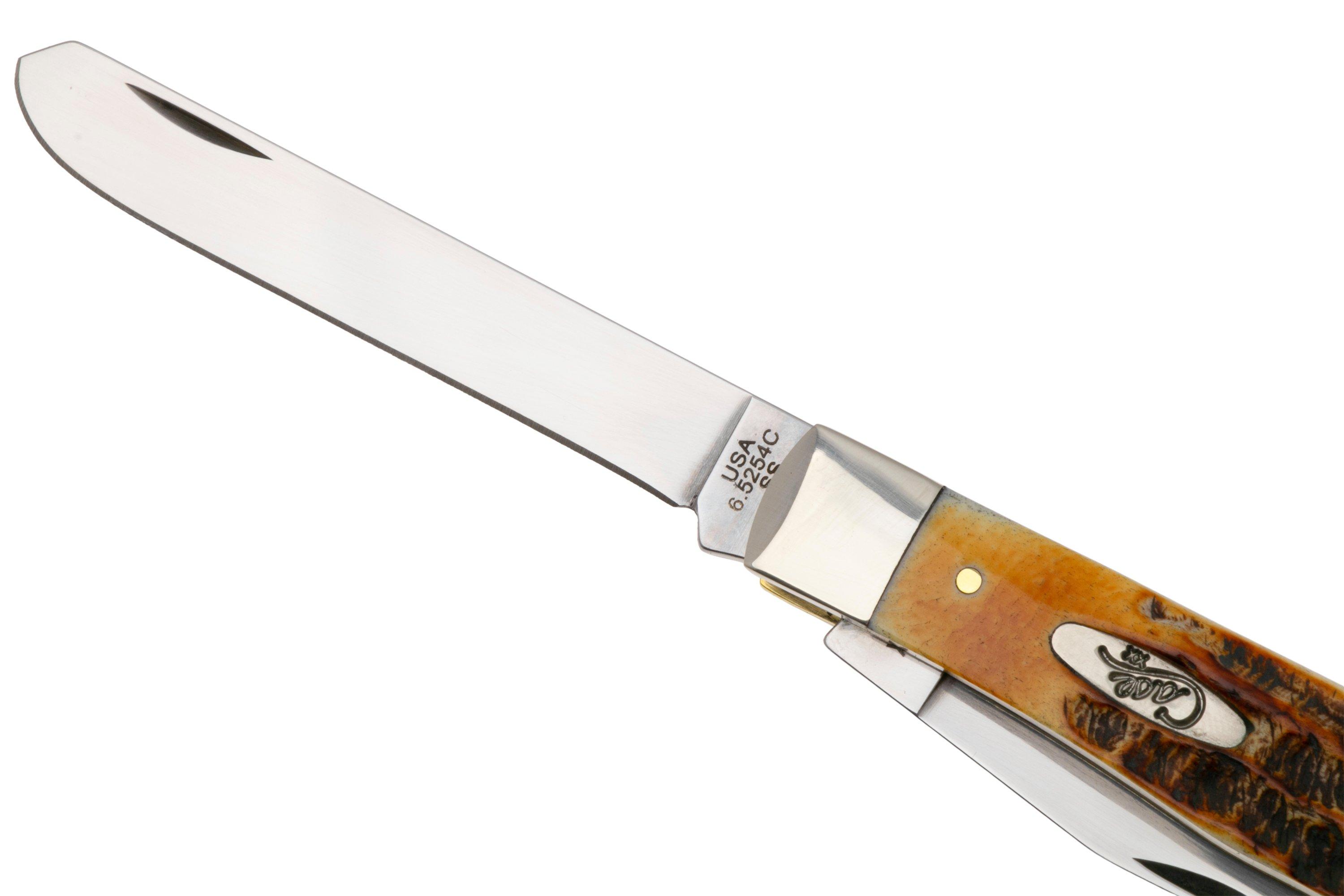 Case Trapper 6.5 BoneStag, 65345, 6.5254C SS pocket knife ...