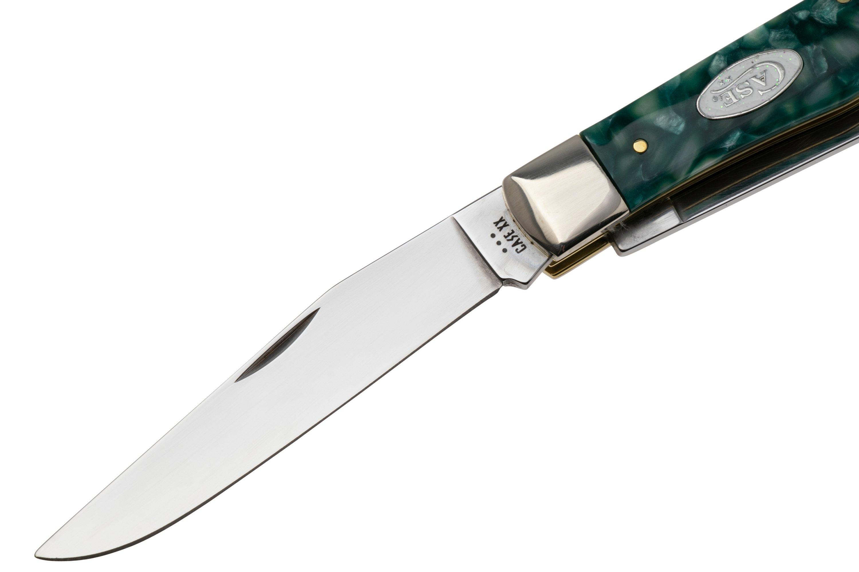 Case Trapper 71380 SparXX, Smooth Green Kirinite 10254 pocket knife ...