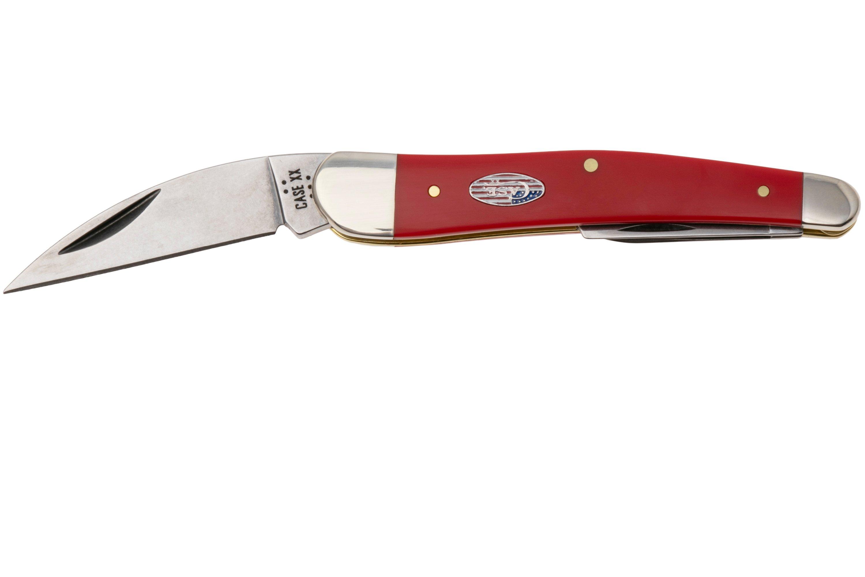 Case Seahorse Whittler, American Workman Smooth Red Synthetic, 73938 ...