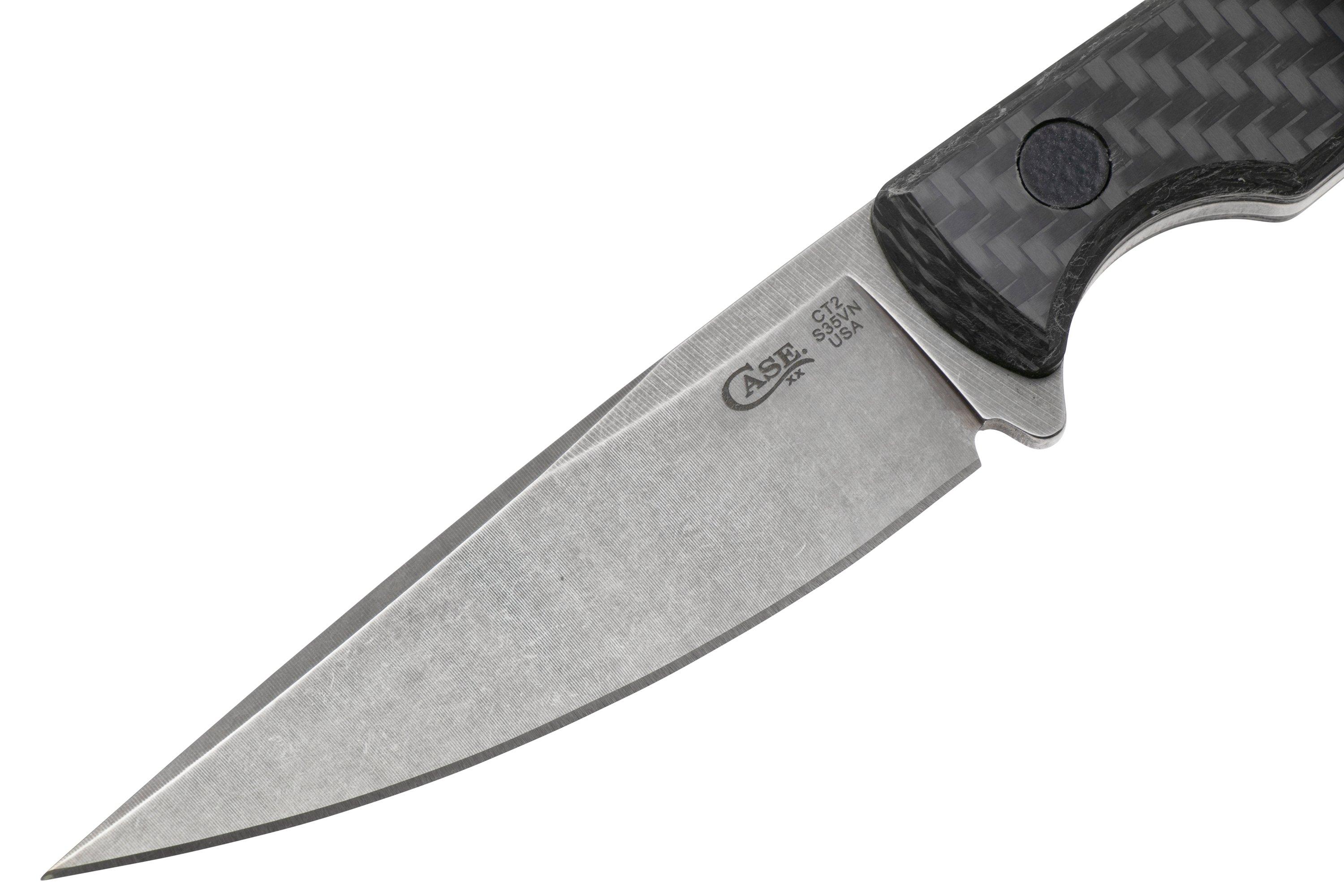 Case Hunter CT2, 76936 Stonewashed S35VN Black Carbon, hunting knife ...